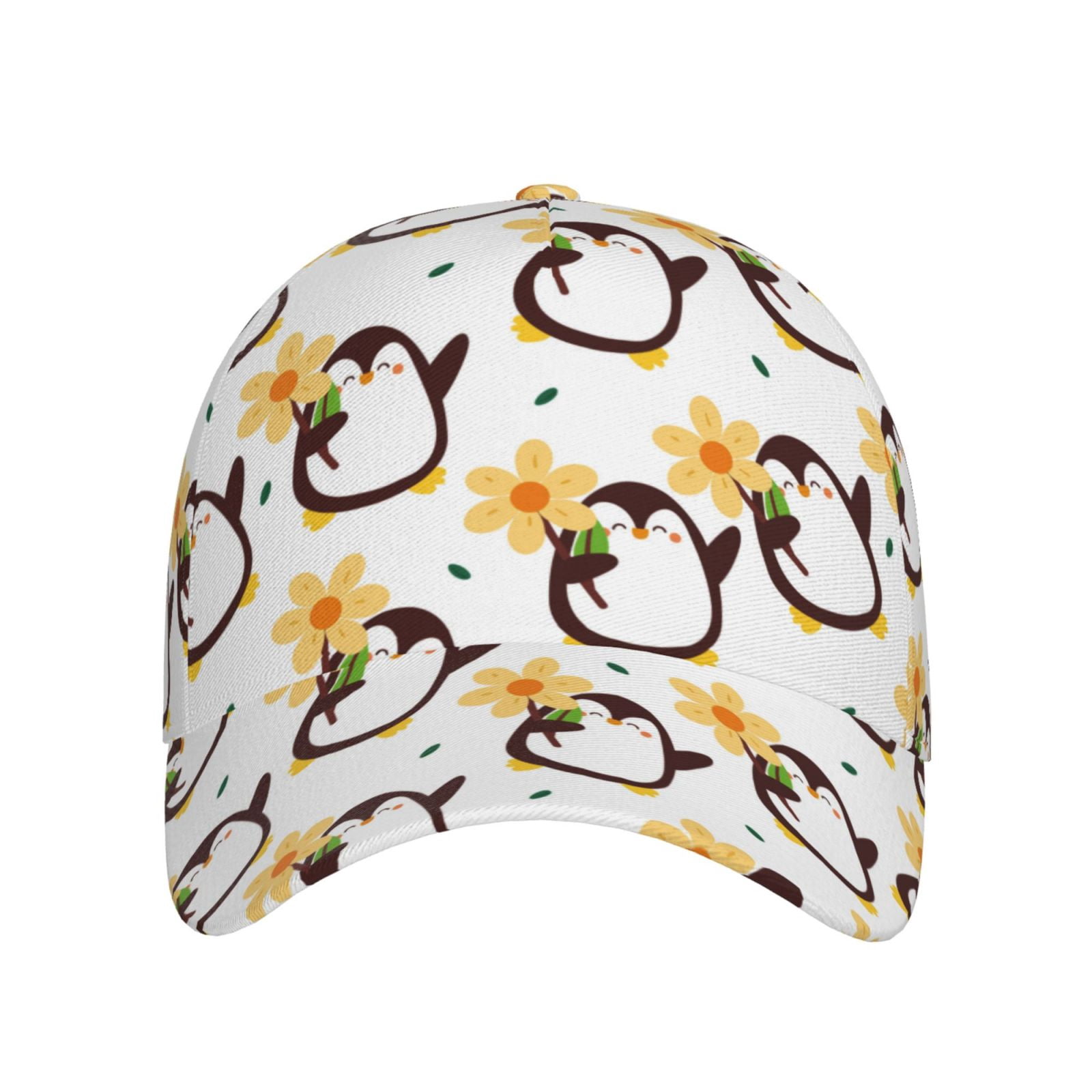 Xecao Penguin With Flowers for Baseball Cap: Unisex, crafted from ...