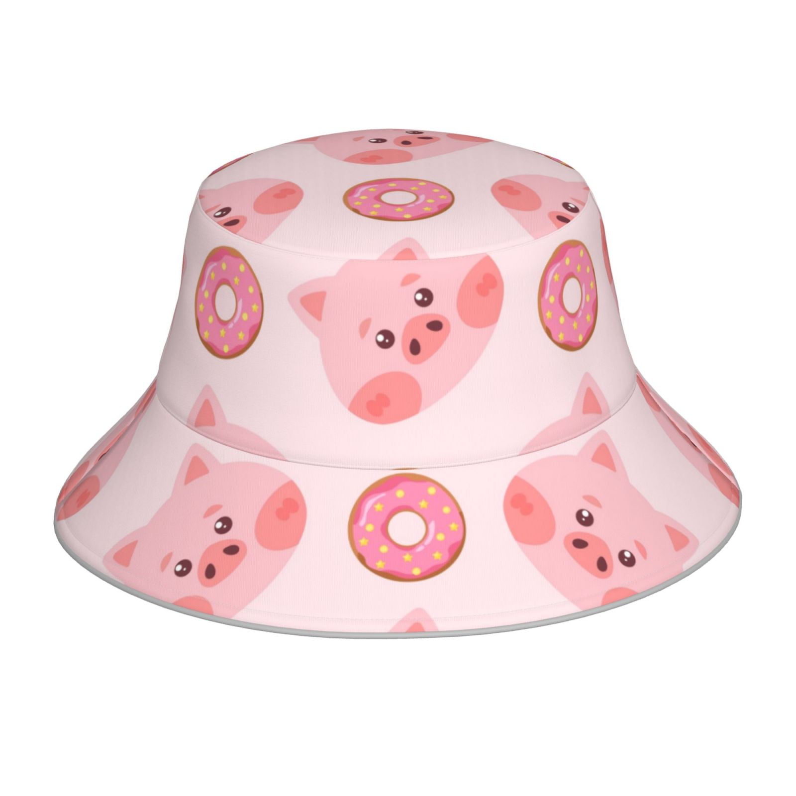Xecao Pigs Head And Donuts Print Men and Women Night Reflective Hat ...