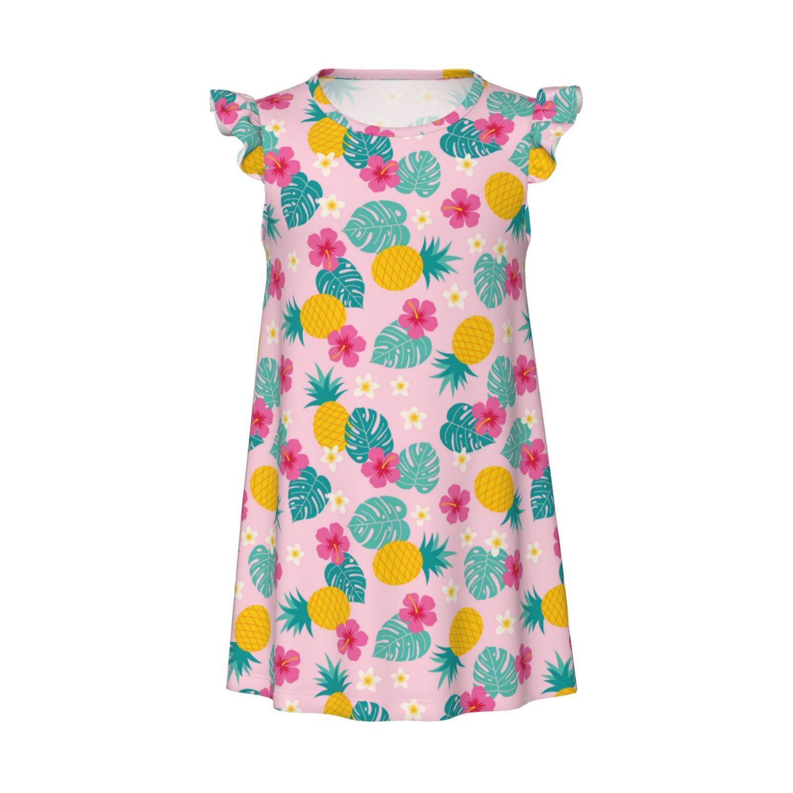 Xecao Pineapple And Leaves Nightgowns for Girls: Elegant Princess ...