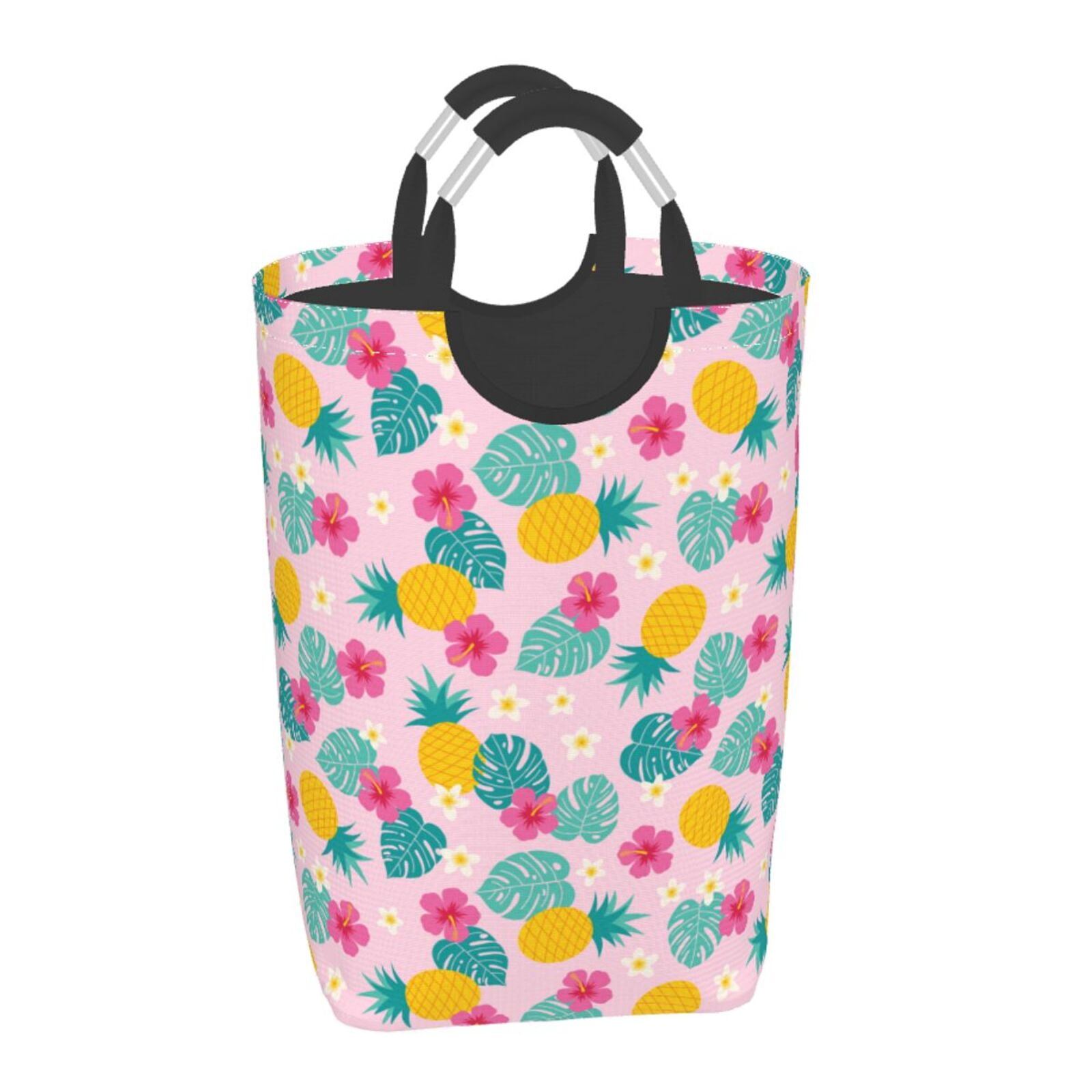 Xecao Pineapple And Leaves for Laundry Basket,Collapsible Large Laundry ...
