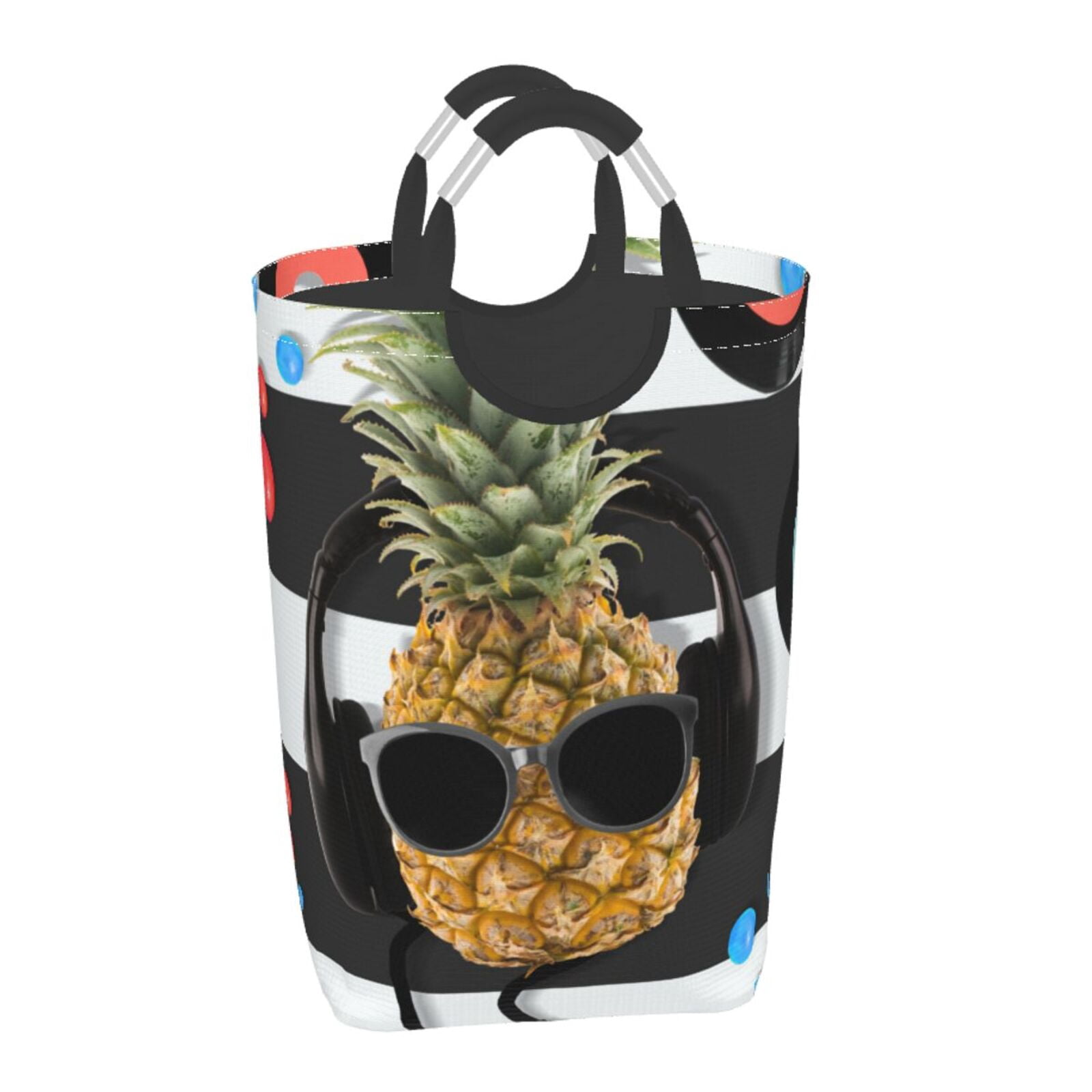 Xecao Pineapple With Black Glasses for Laundry Basket,Collapsible Large ...