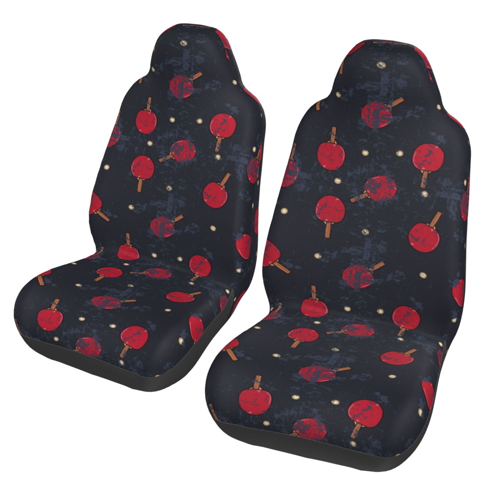 Xecao Ping Pong Print Car Seat Cover in That Fits Most Cars, Vans, SUVs ...