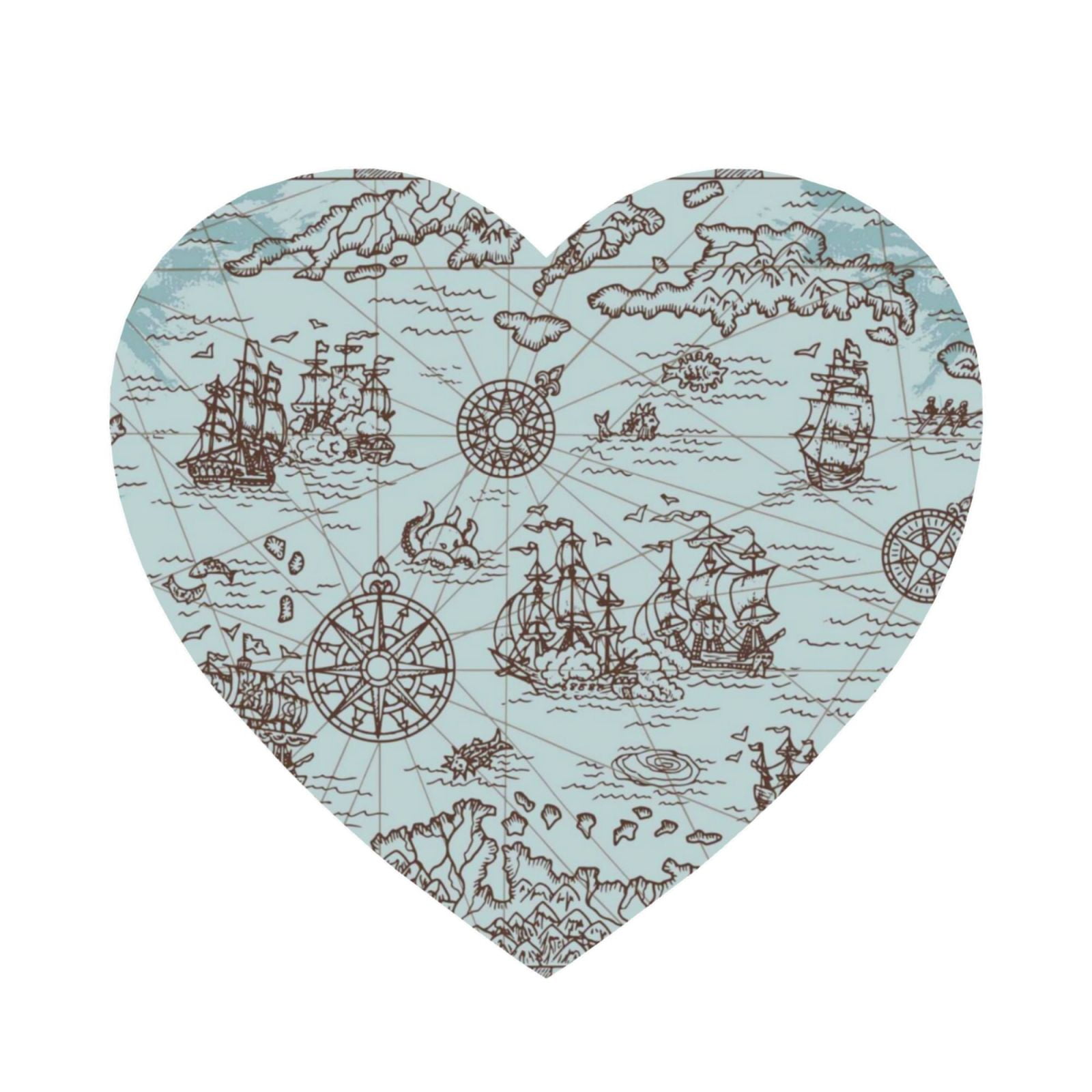 Xecao Pirate Adventure Map for Fridge Magnets - Fun Decorative ...