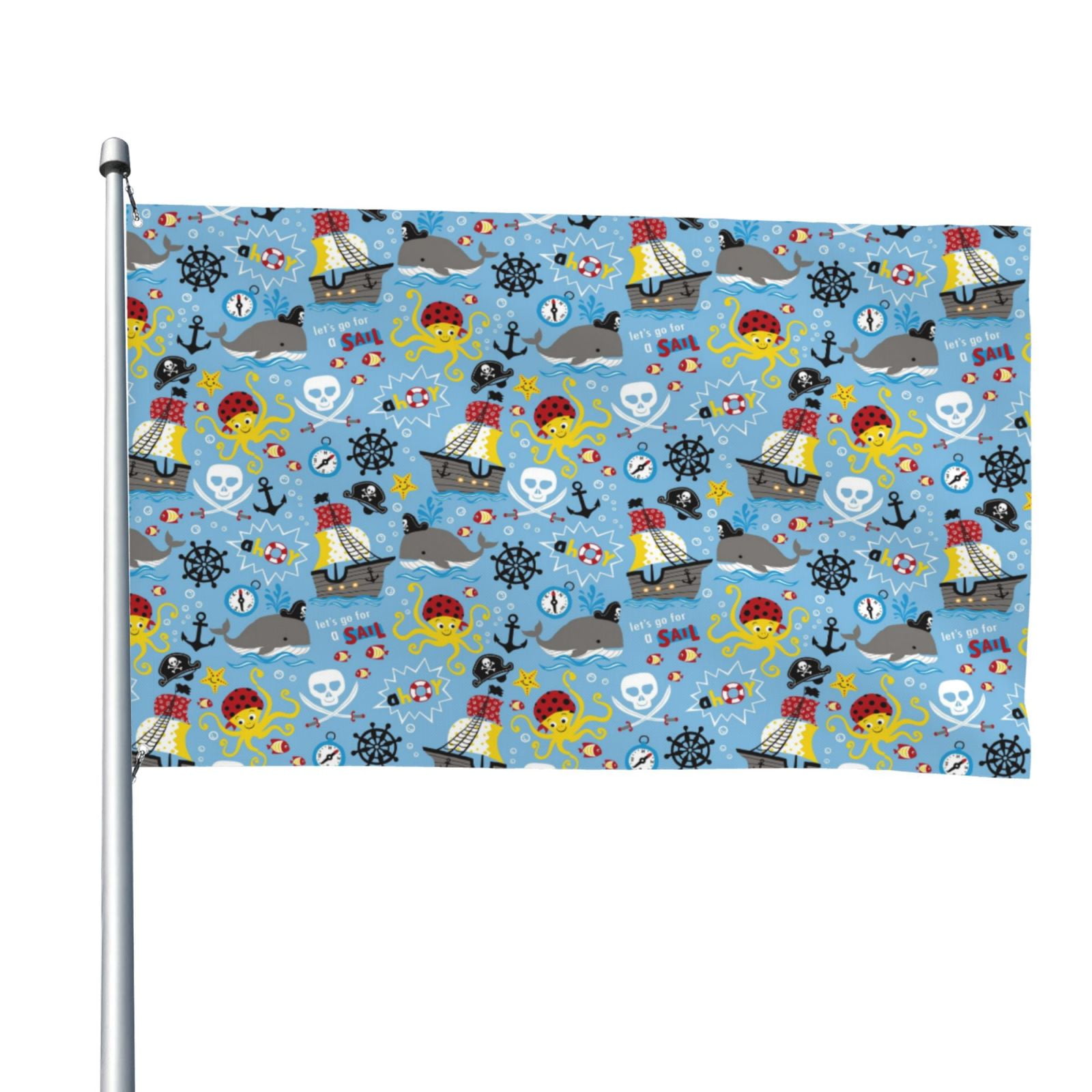 Xecao Pirate Marine Animals for Longest Lasting Flag, Made From ...