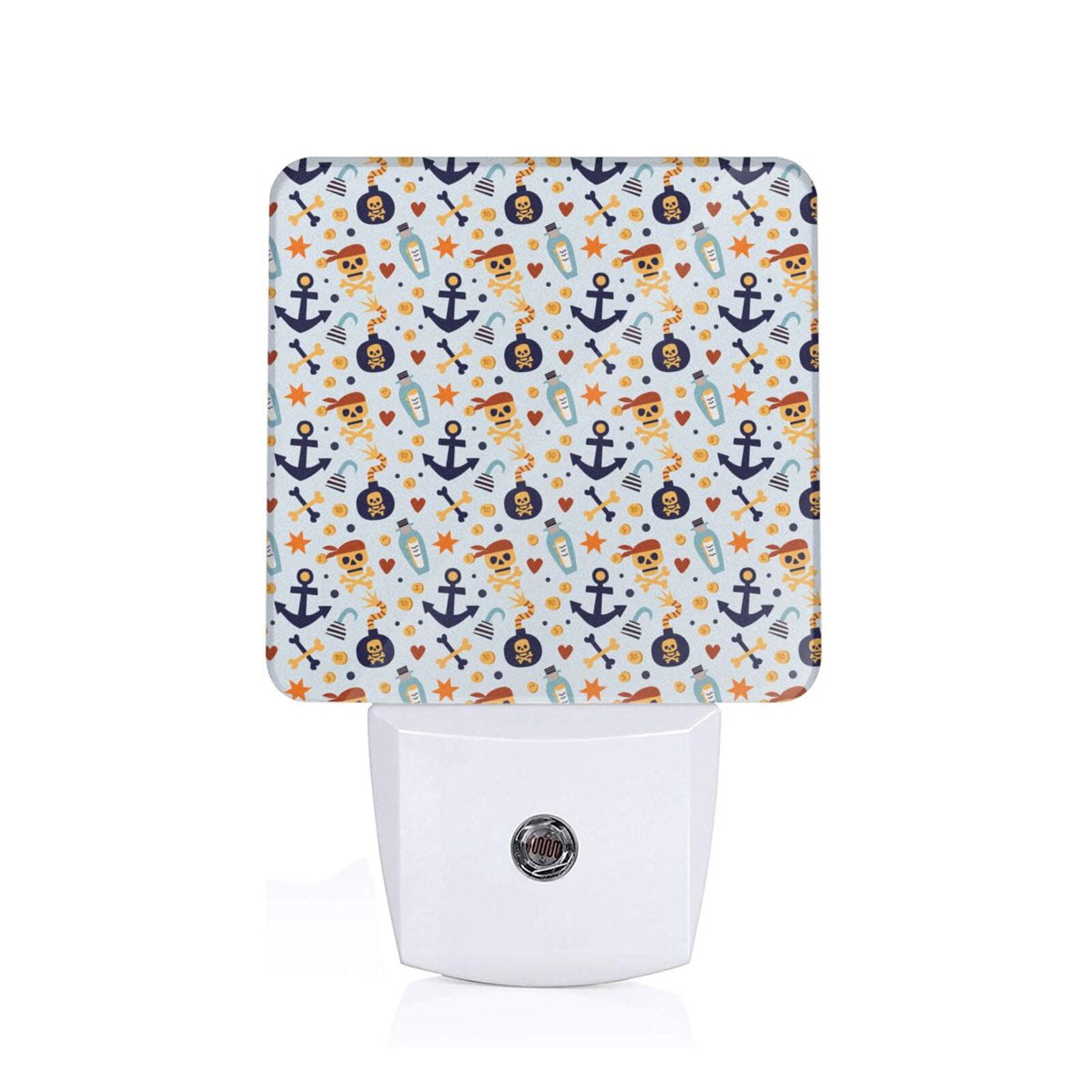 Xecao Pirate Skull And Anchor for Night Light - a Wall-mounted LED ...