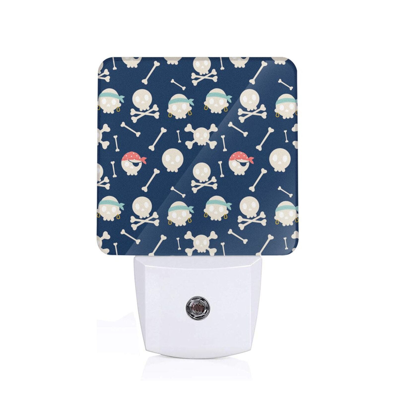 Xecao Pirate Skulls 1 for Night Light - a Wall-mounted LED Fixture with ...