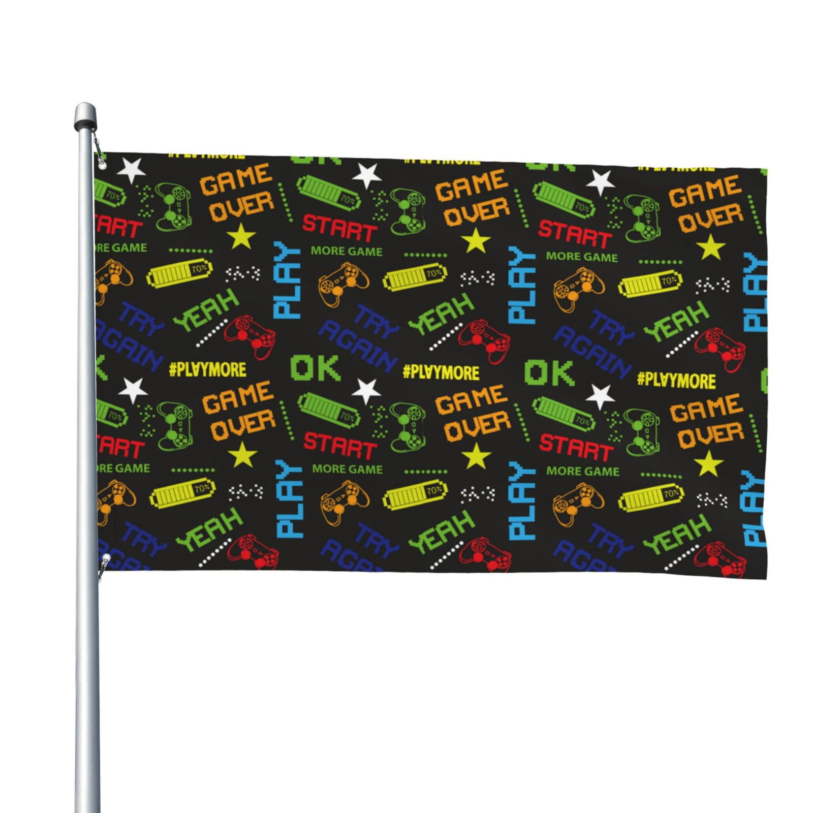 Xecao Pixel Game for Longest Lasting Flag, Made From Polyester, UV ...