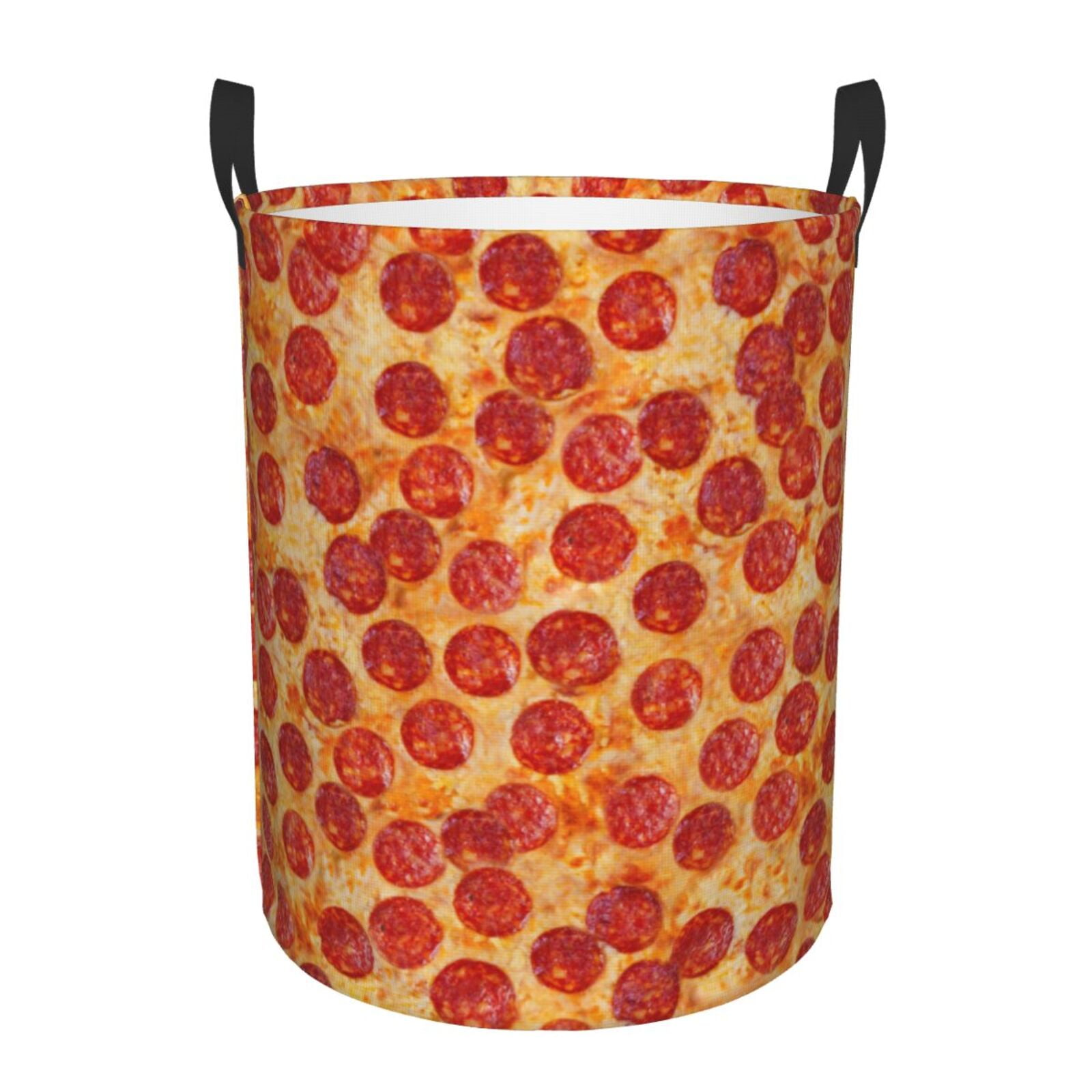 Xecao Pizza Print Laundry Hamper Basket,designed for Blanket Storage ...
