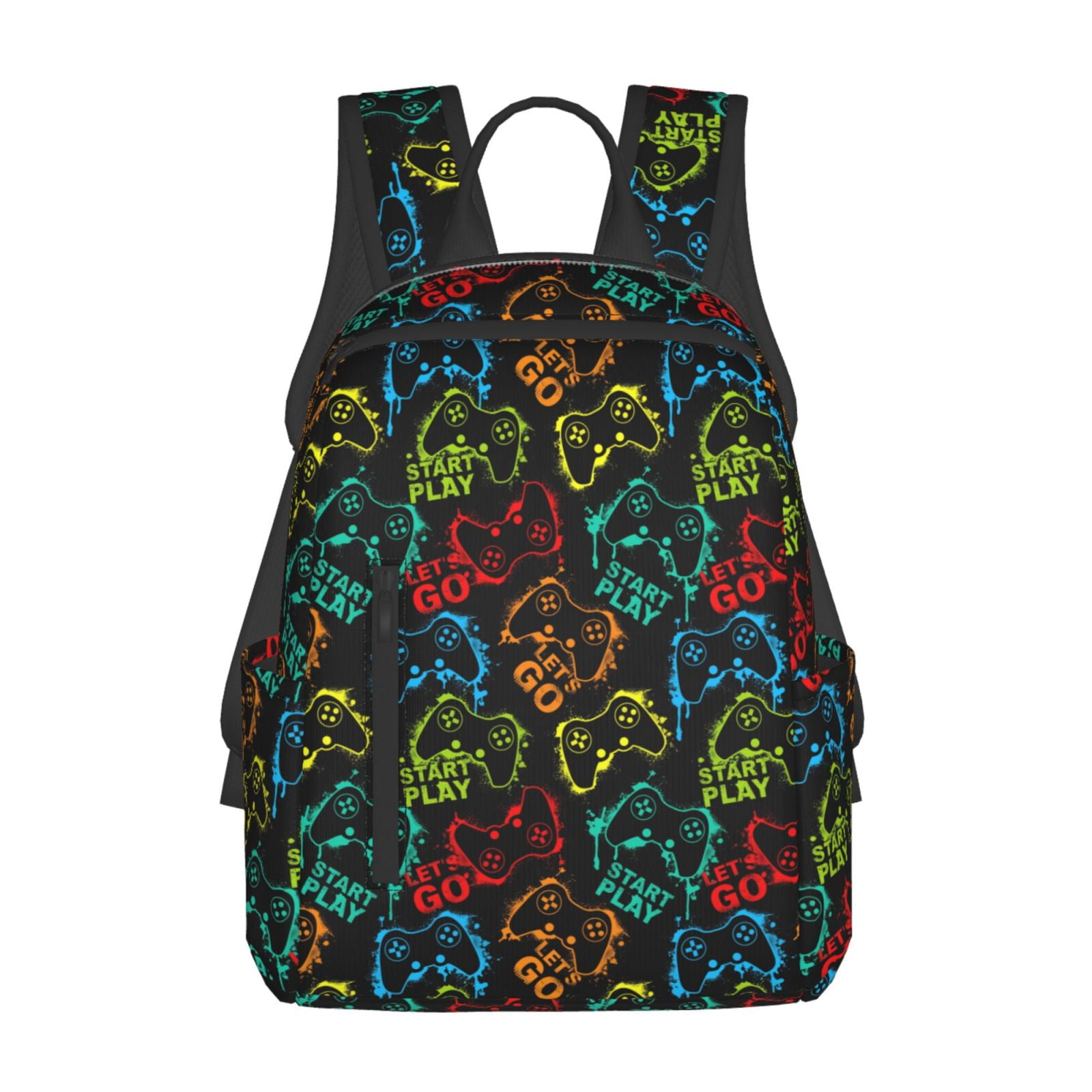 Xecao Play Game Start print Backpack For women men Aesthetic ...