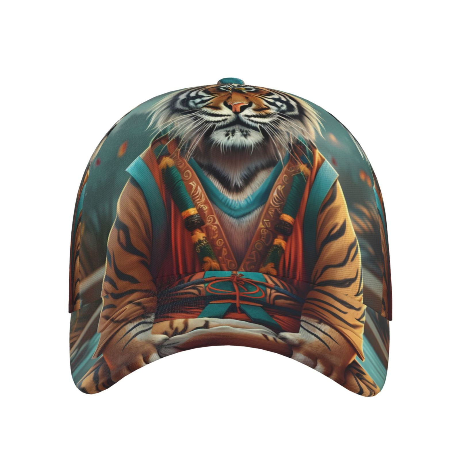 Xecao Pond Meditating Tiger for Baseball Cap: Unisex, crafted from ...
