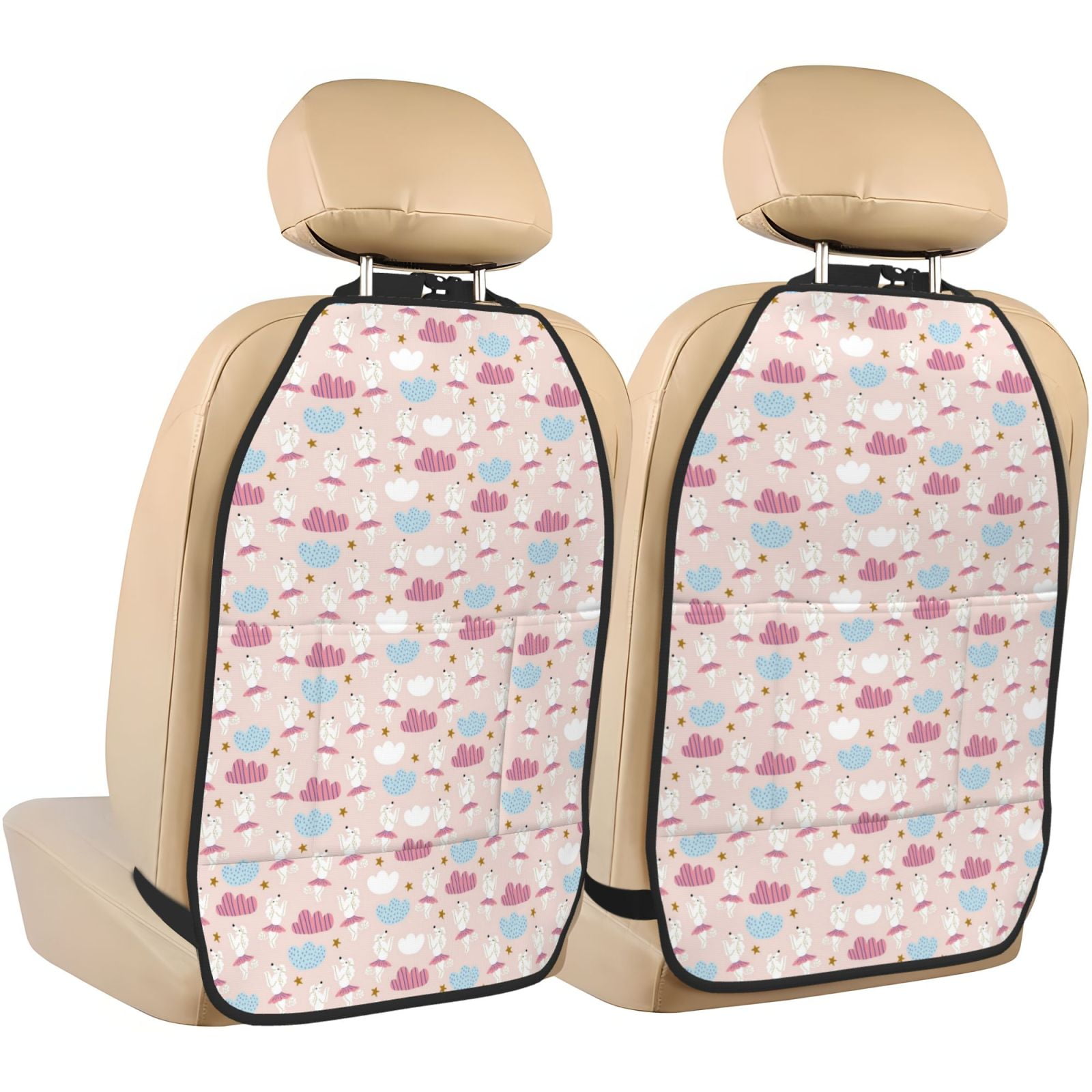 Xecao Poodle In Ballet Skirts Dancing Pattern Car Seat Back Protector 2 ...
