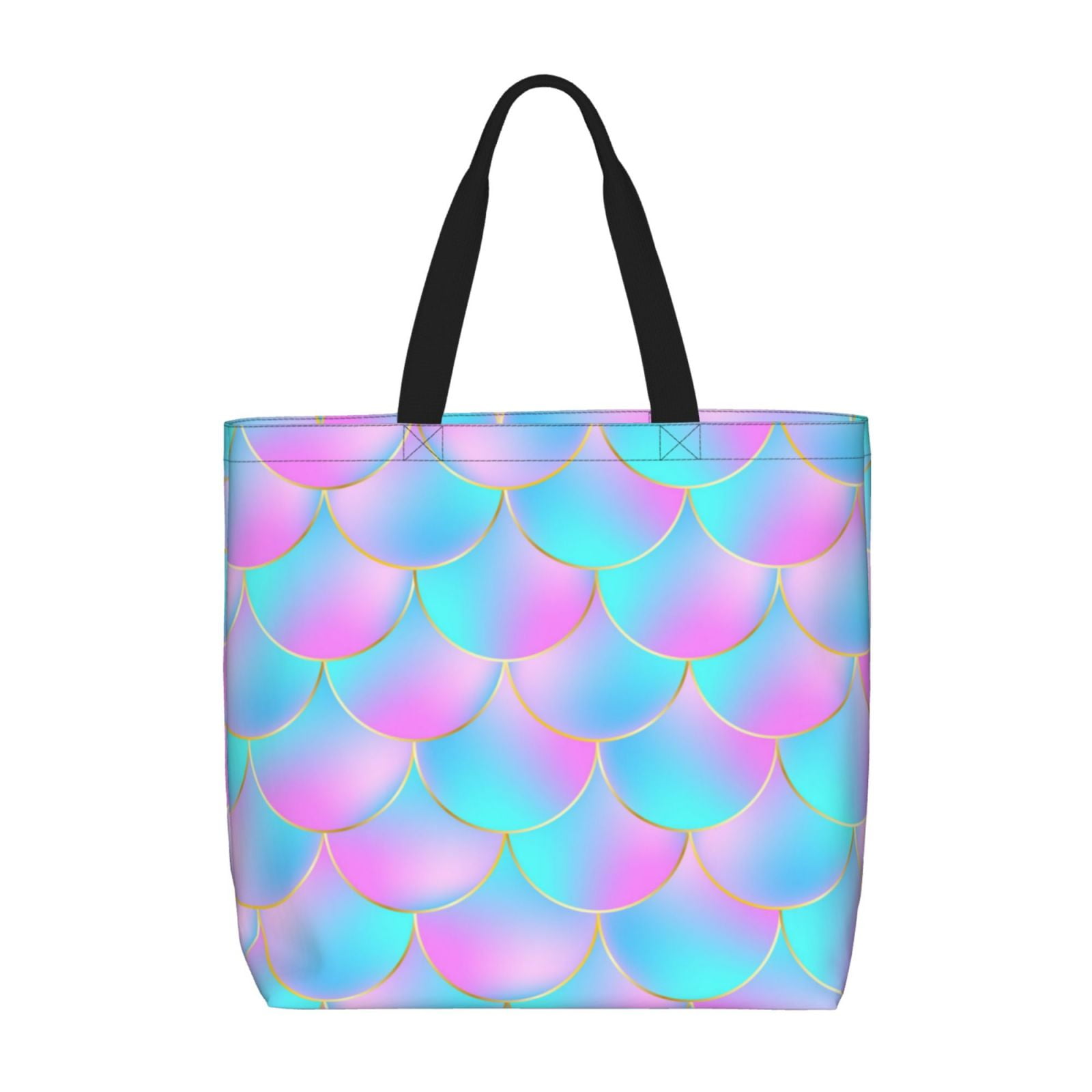 Xecao Purple Dragon Scales for Tote Bag: spacious with inner pockets ...