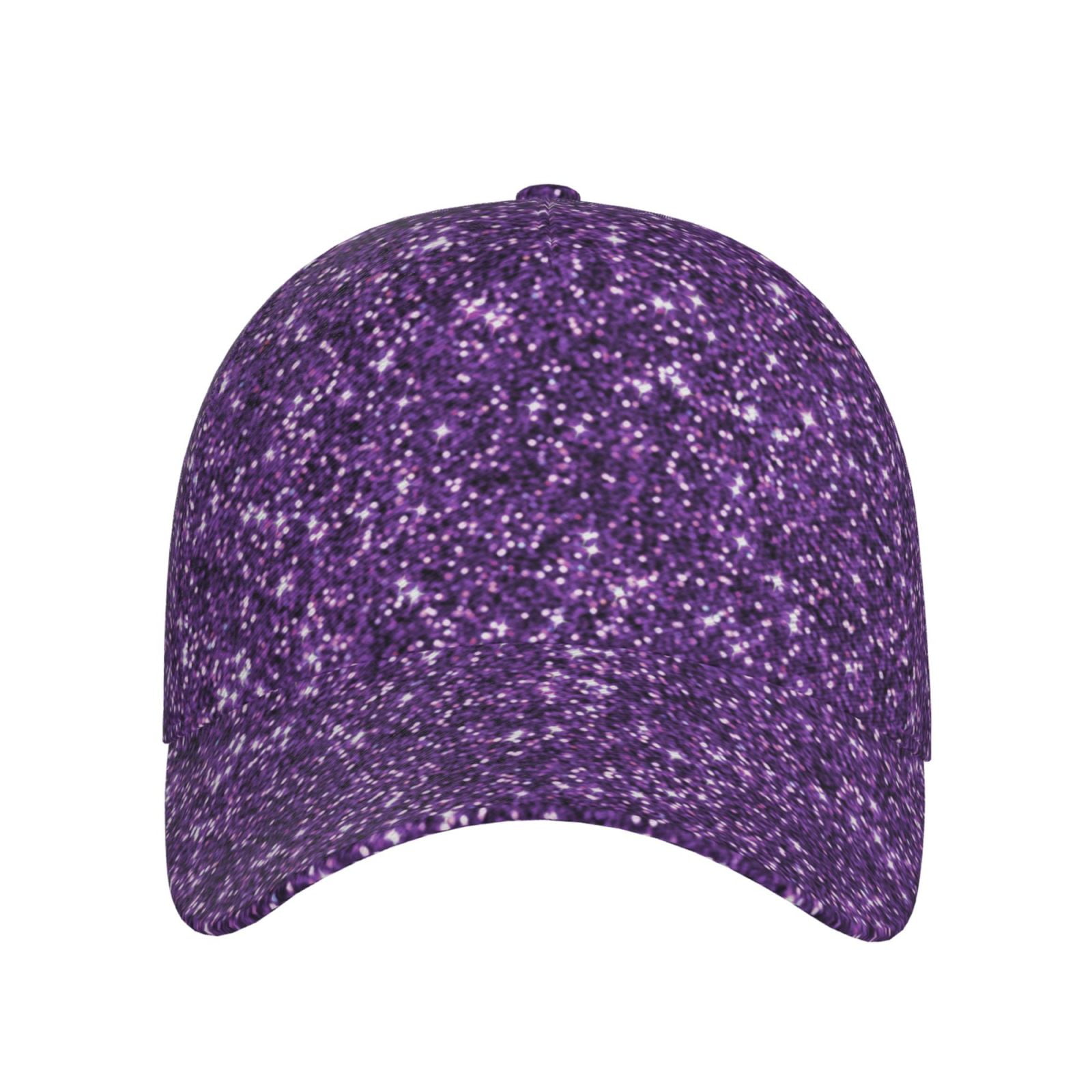 Xecao Purple Glitter for Baseball Cap: Unisex, crafted from classic ...