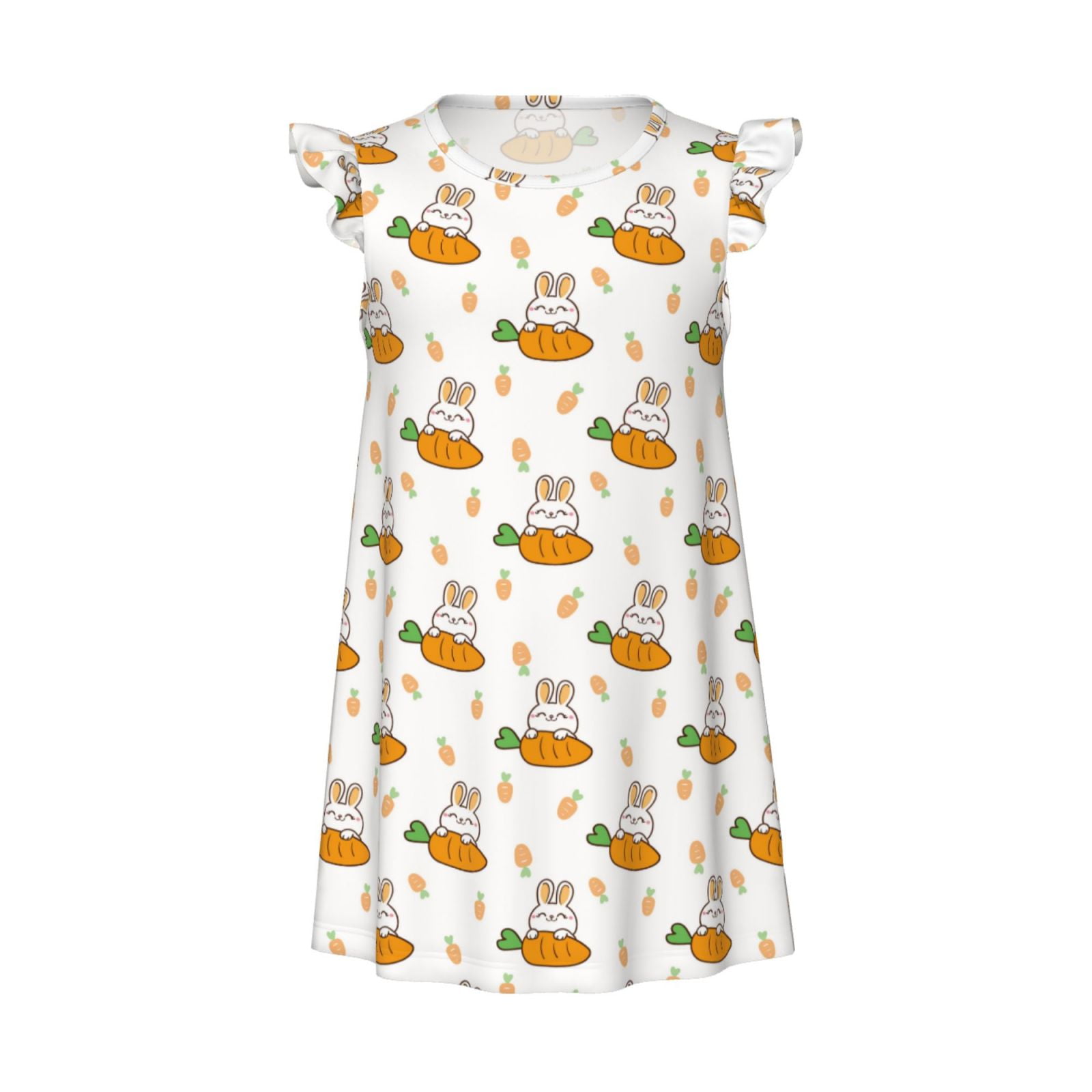 Xecao Rabbit And Carrot Nightgowns for Girls: Elegant Princess Pajama ...