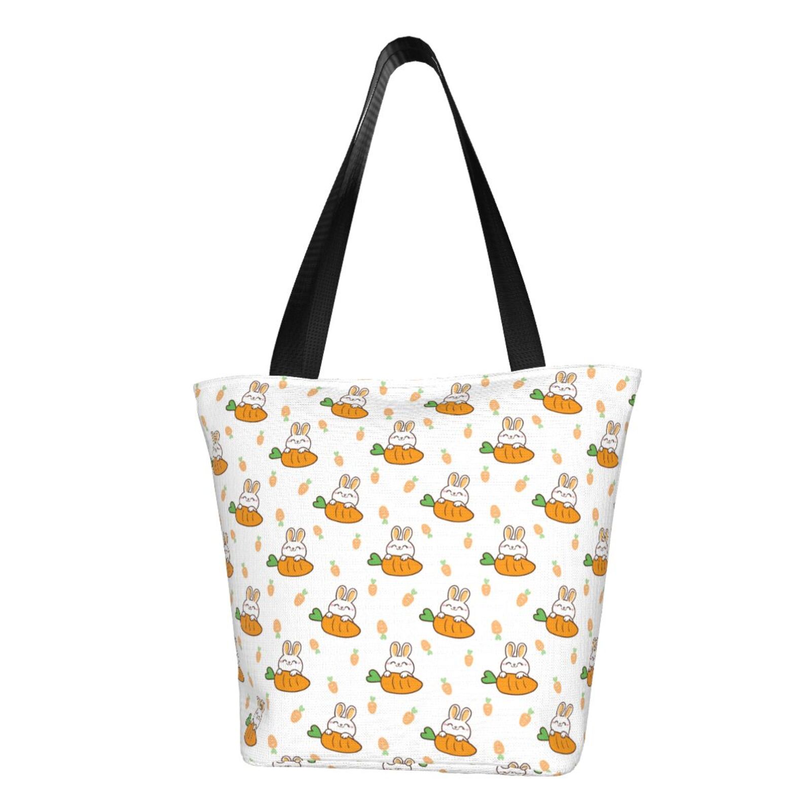 Xecao Rabbit And Carrot Tote Bag for Women - a stylish, functional tote shoulder bag with a ...