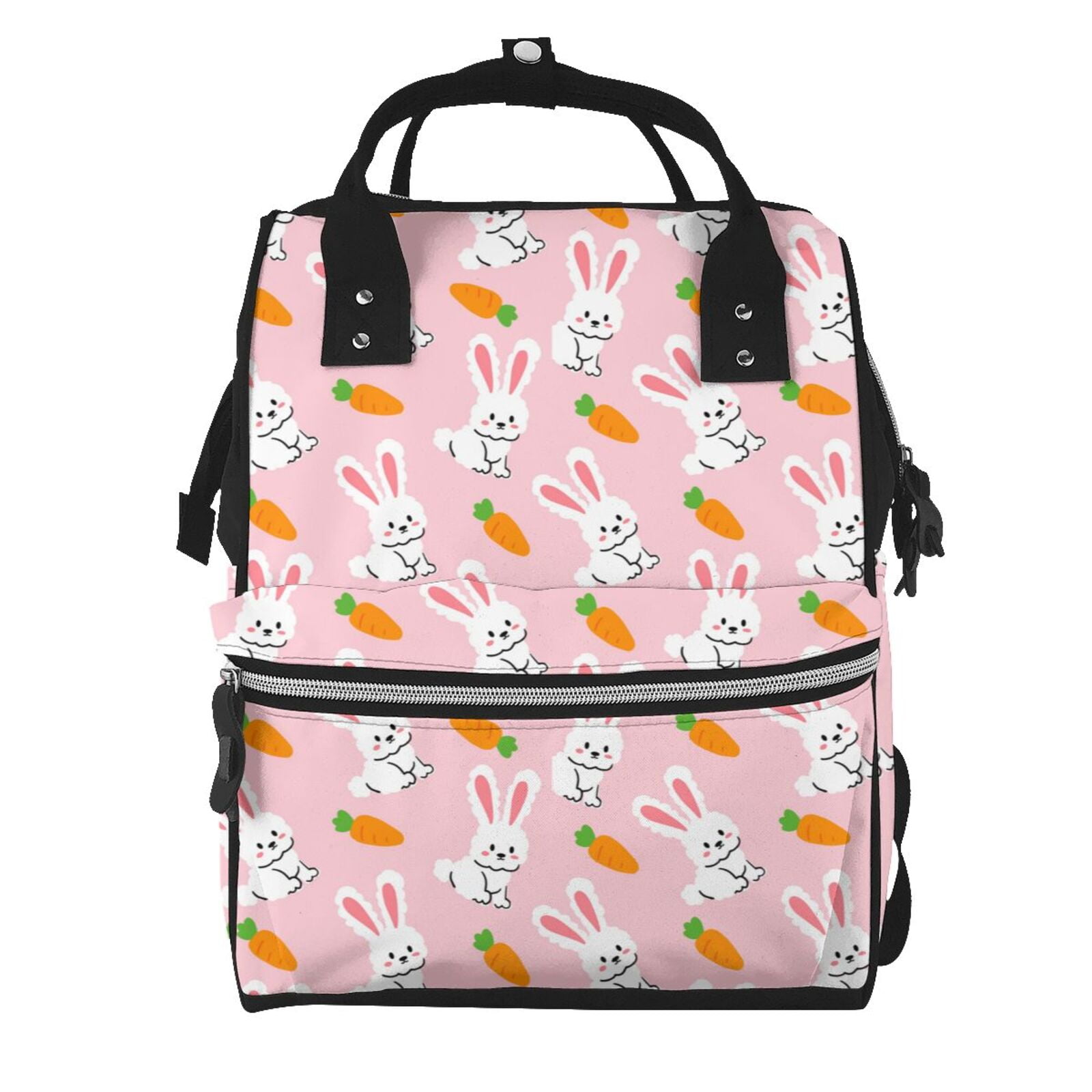 Xecao Rabbit And Carrot print Large Capacity Nappy Bag is a multi ...