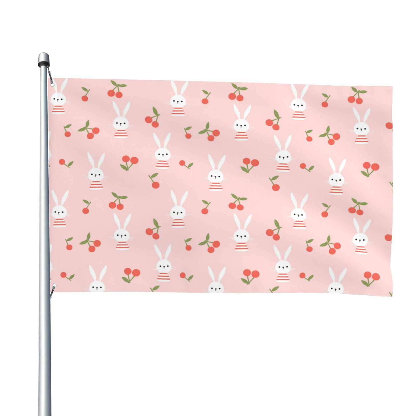 Xecao Rabbit And Cherry for Longest Lasting Flag, Made From Polyester ...