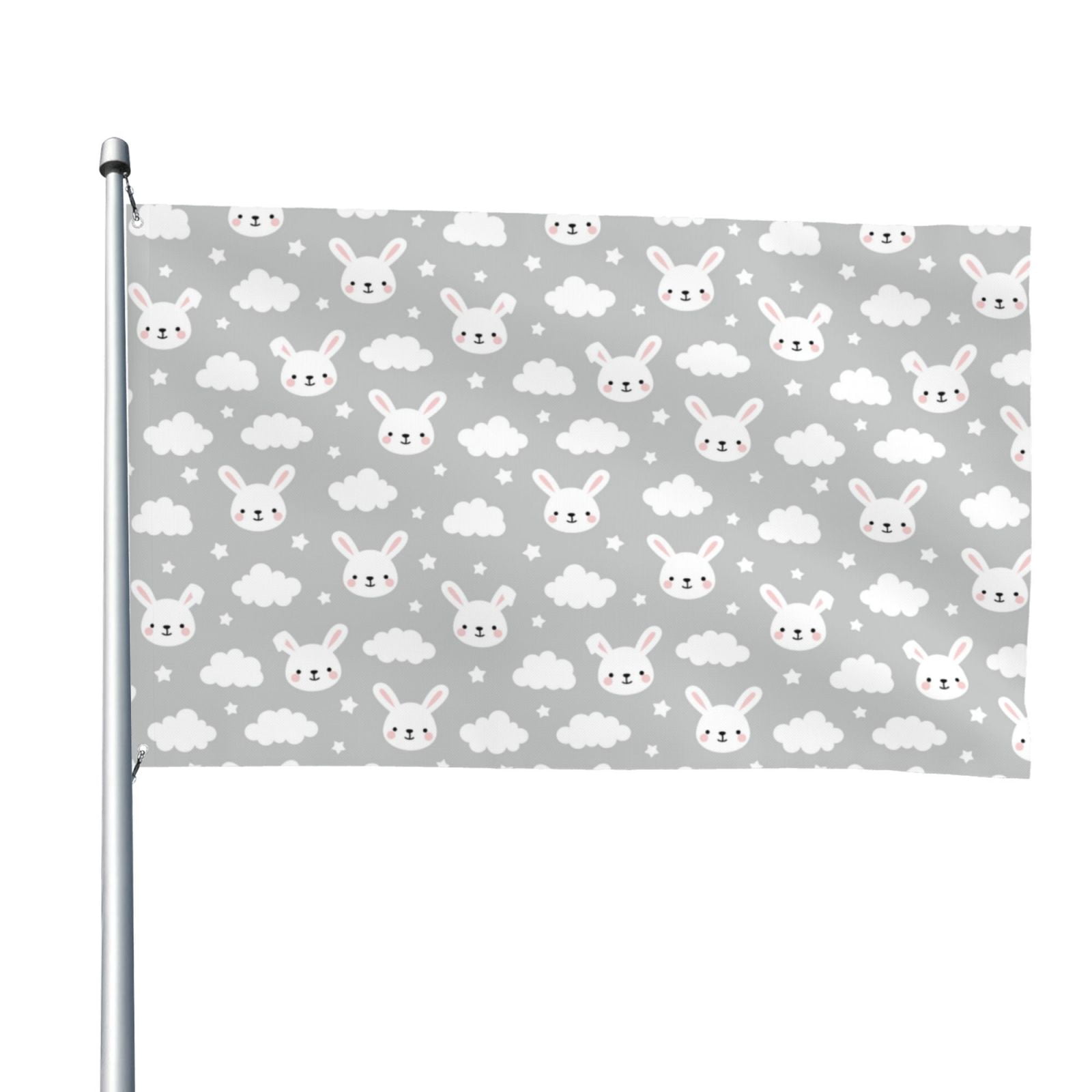 Xecao Rabbit And Cloud for Longest Lasting Flag, Made From Polyester ...