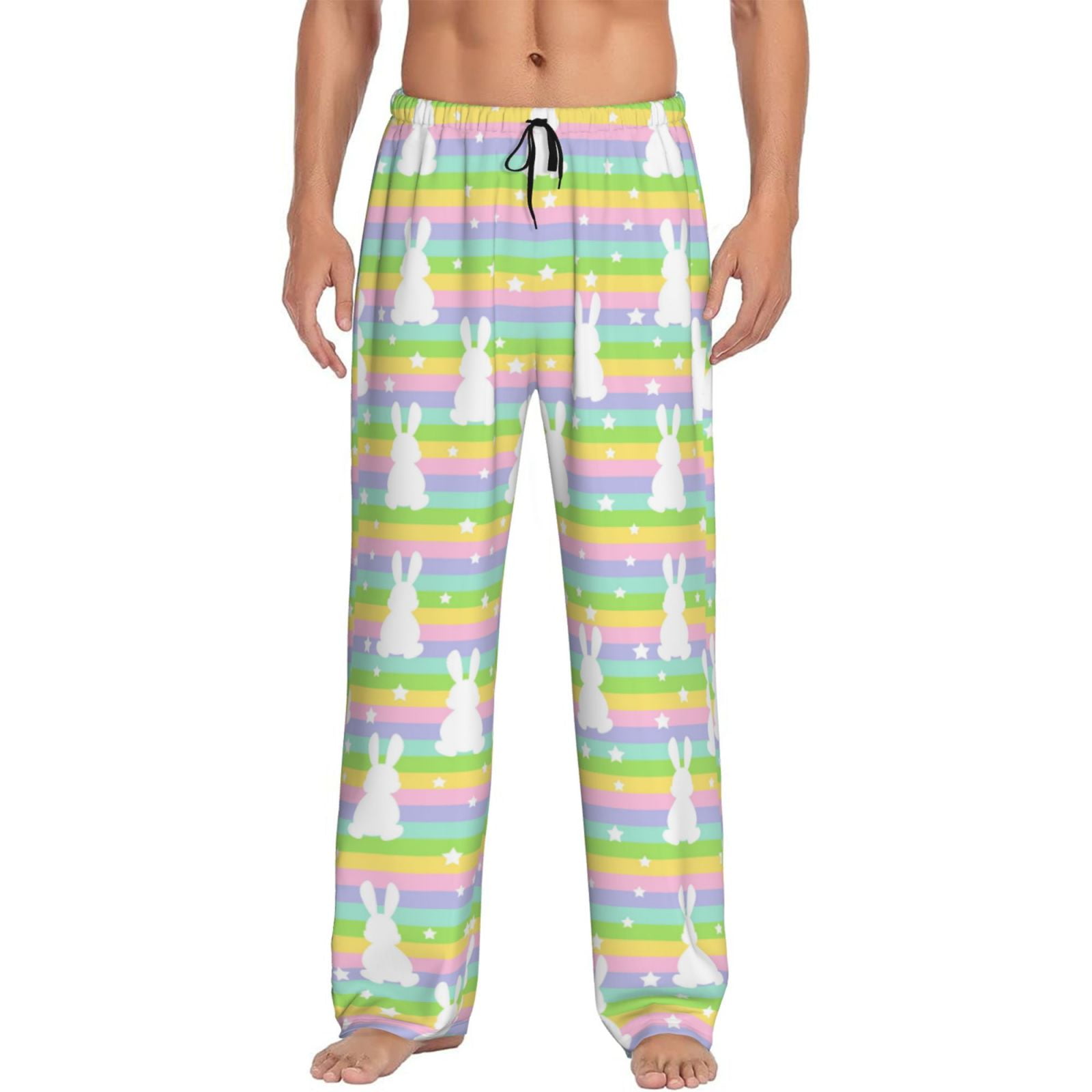 Xecao Rainbow Rabbit Men's Straight Lounge Pajama Pants: The Ultimate ...