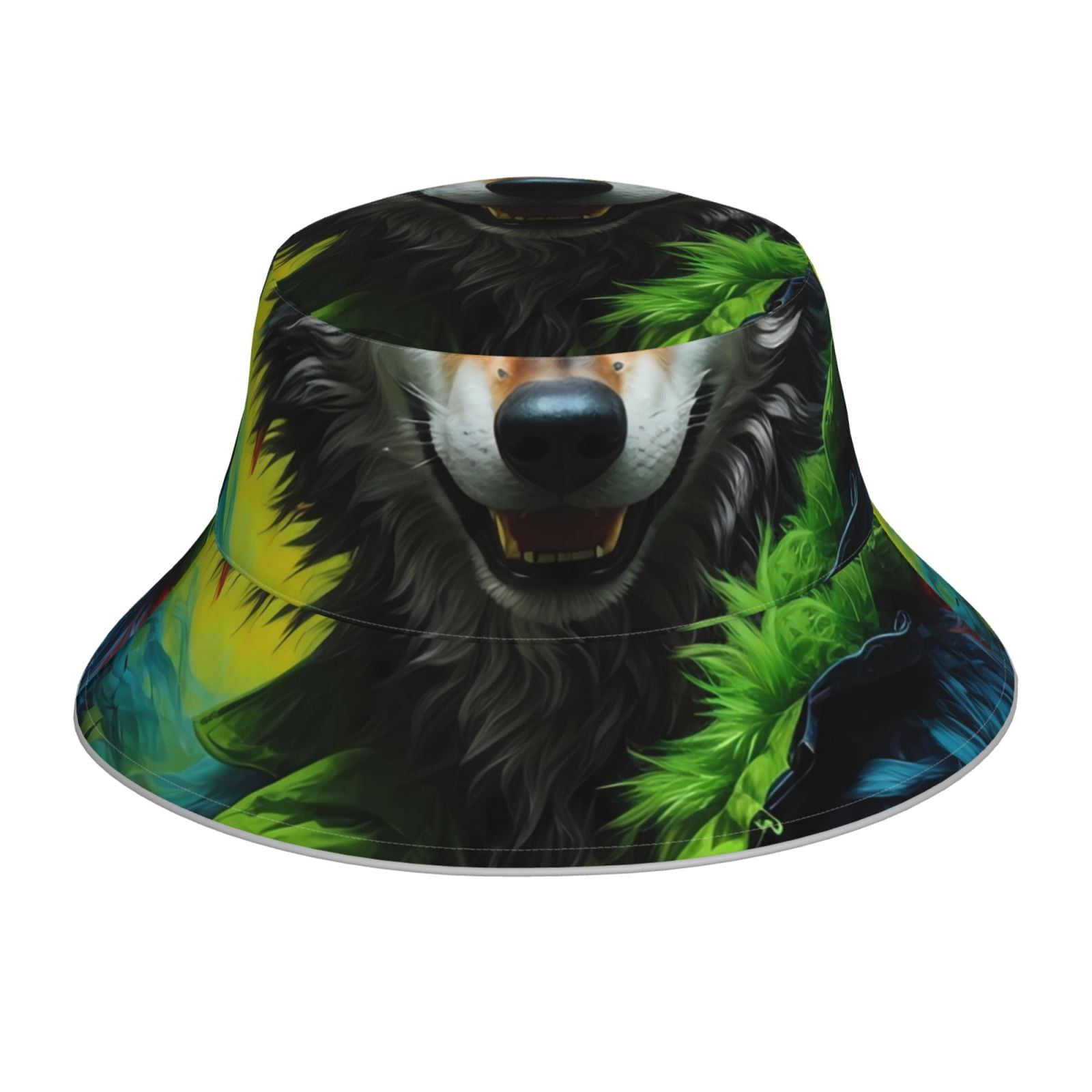 Xecao Realistic Style Wolf Warrior Print Men and Women Night Reflective ...