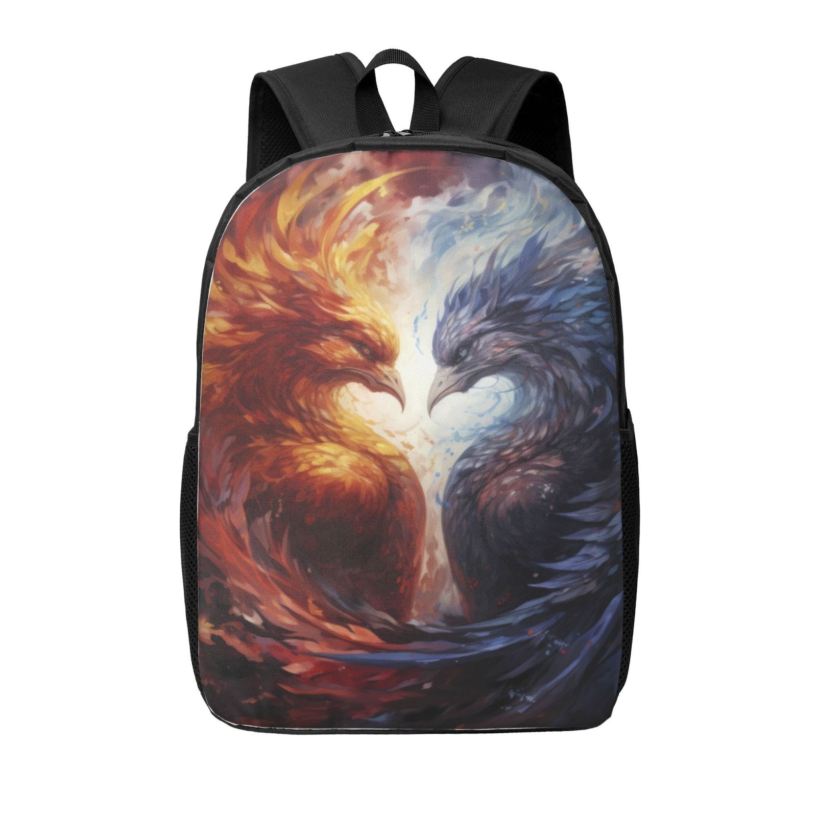 Xecao Red And White Fire Bird print Travel Backpack, Large Computer ...