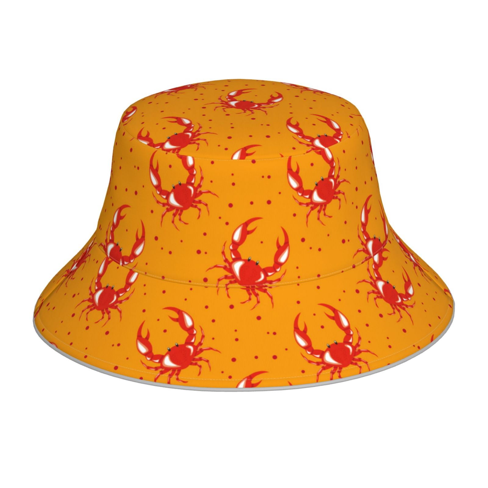 Xecao Red Crab Print Men and Women Night Reflective Hat Runner Cap ...