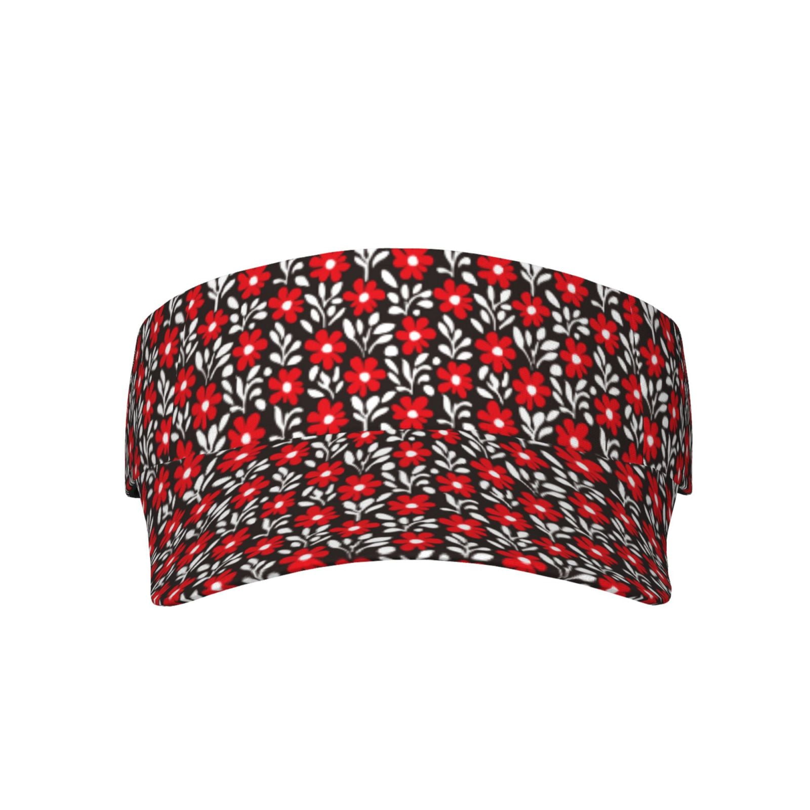 Xecao Red Floral for Adult Sun Cap offers versatile sun protection with ...