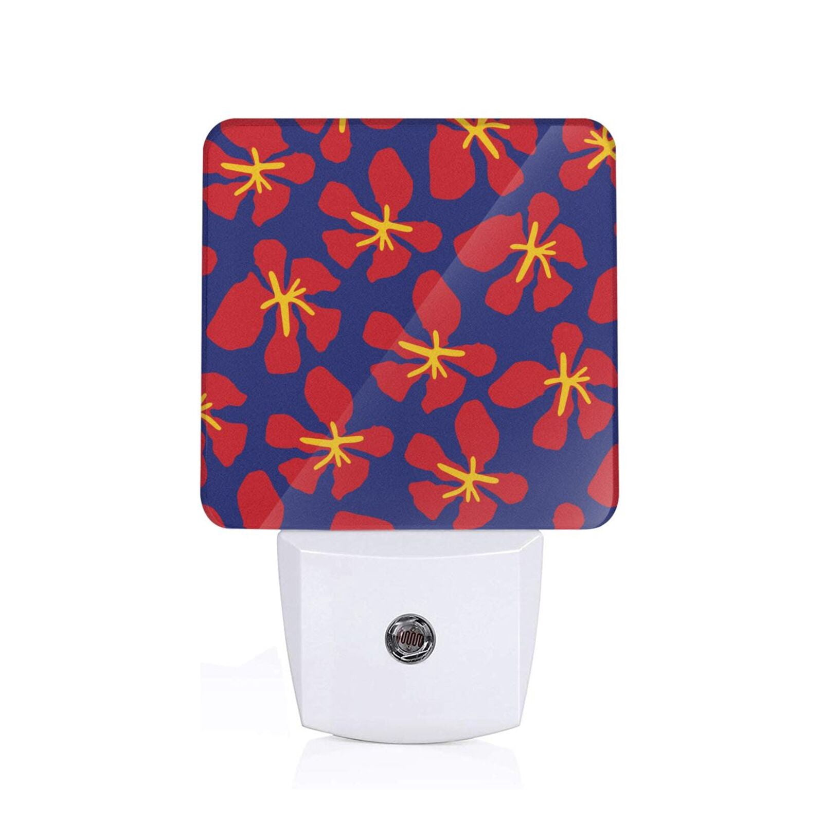 Xecao Red Floral for Night Light - a Wall-mounted LED Fixture with A ...