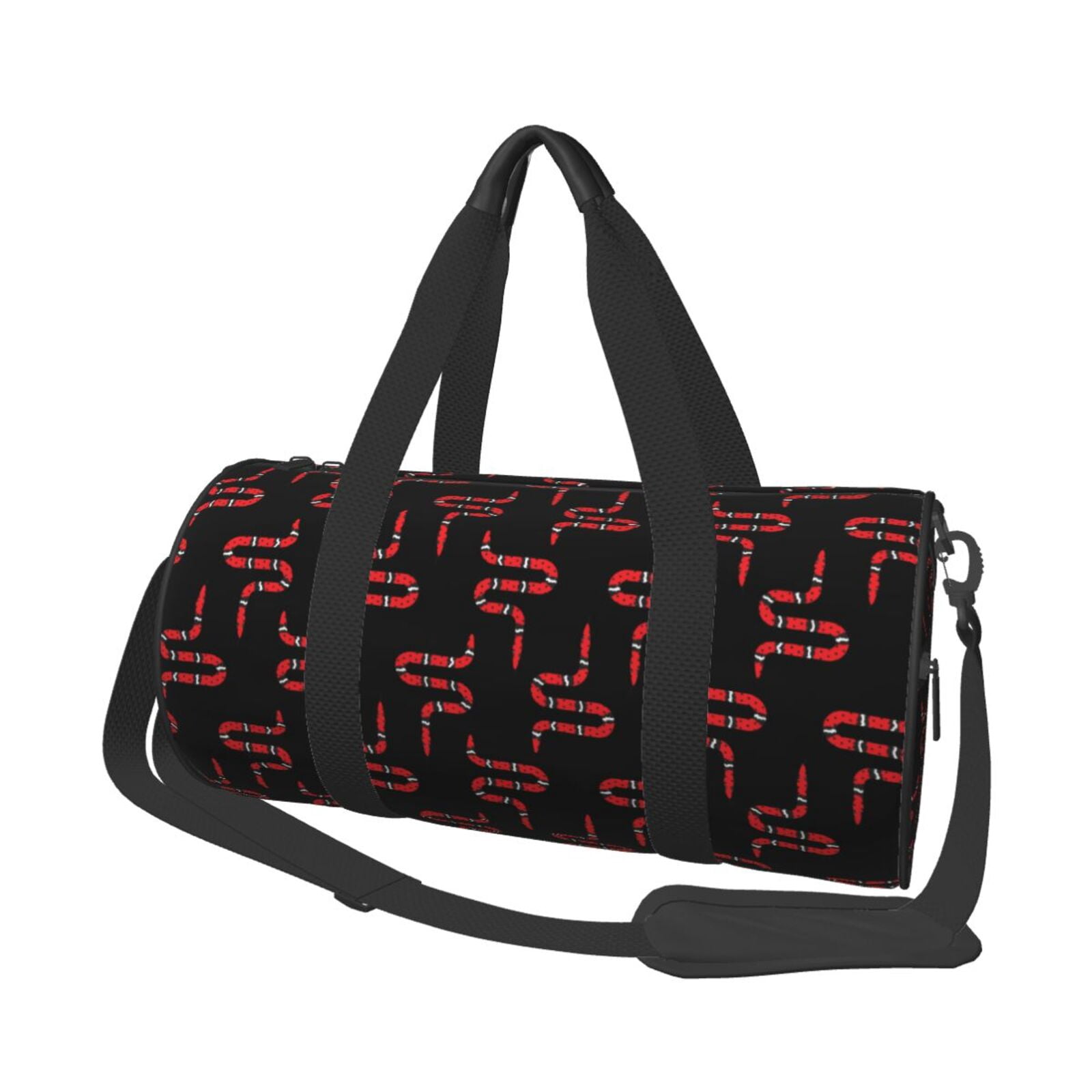 Xecao Red Snake Print Travel Duffle Bag, Bag Carry On Tote Bags for ...