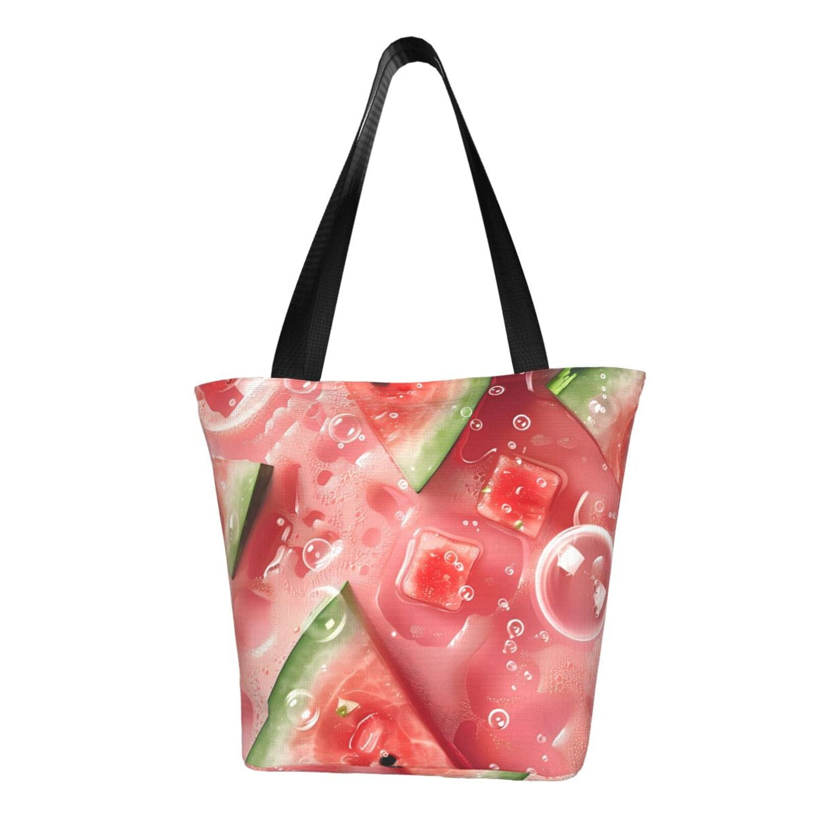 Xecao Refreshing Watermelon Slices for Tote Bag for Women -Tote Shoulder Bag with A Little ...