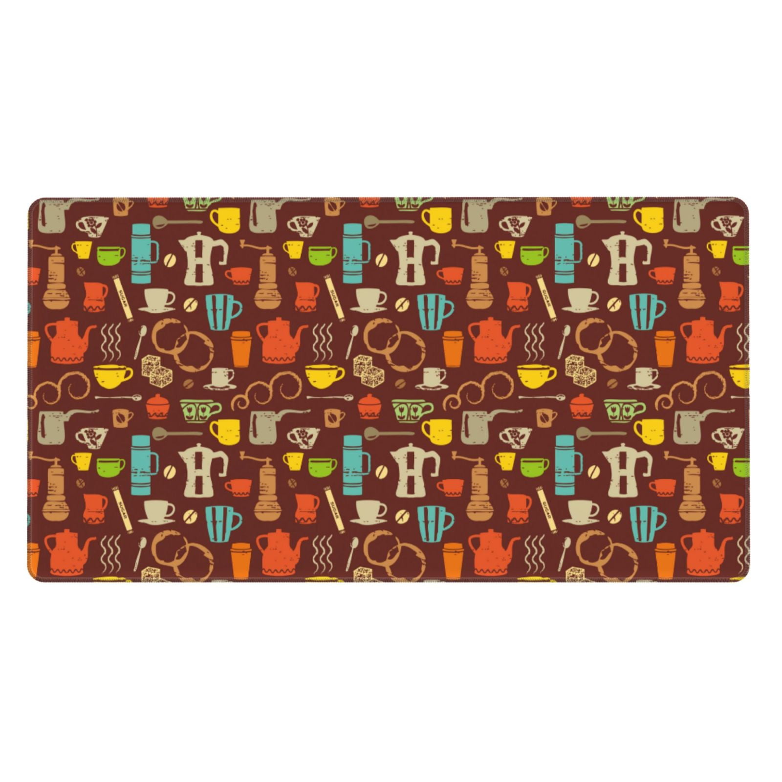 Xecao Retro Coffee for Waterproof Mouse Pad - Extended Contour Mouse ...