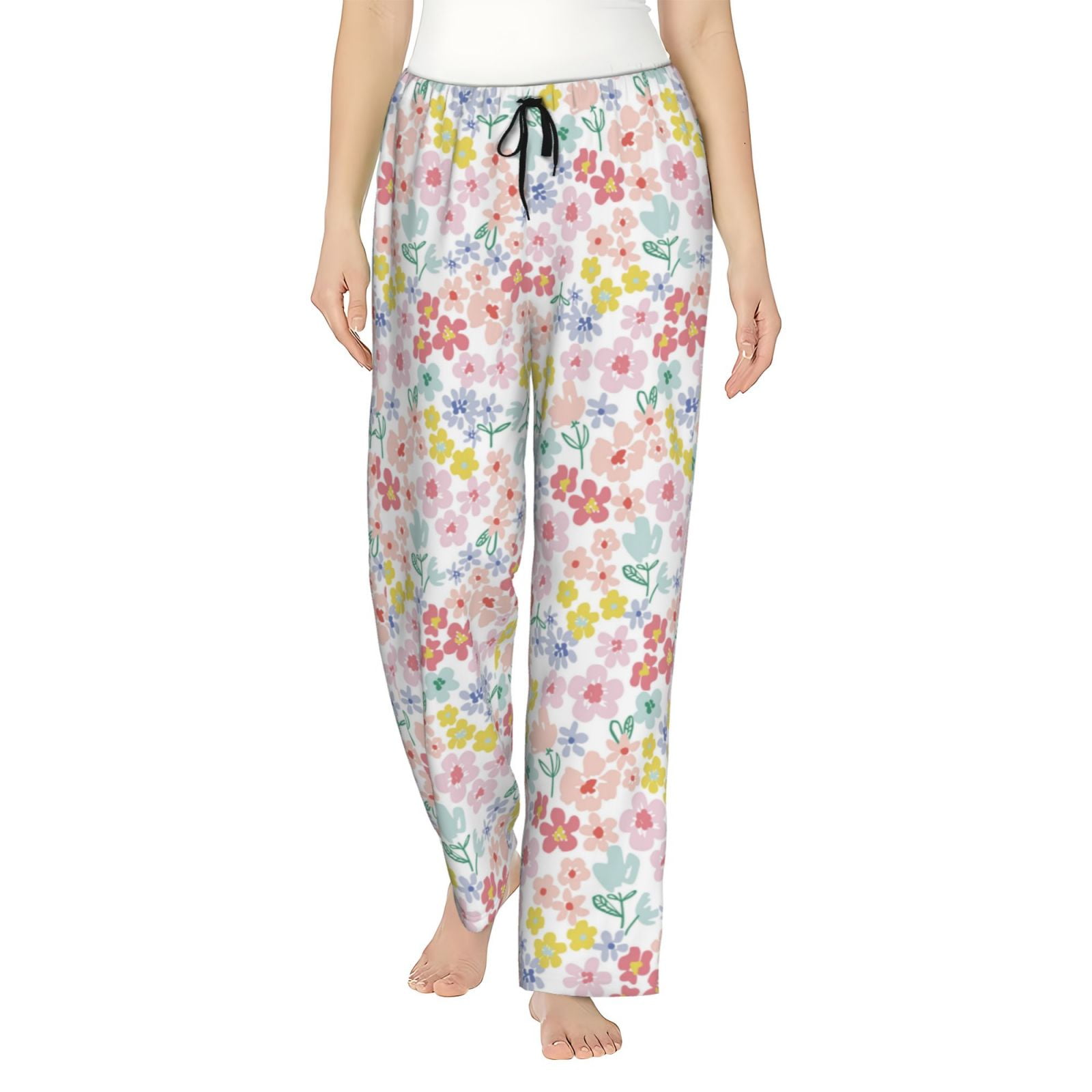 Xecao Retro Floral Women's Straight Lounge Pajama Pants: The Epitome of ...