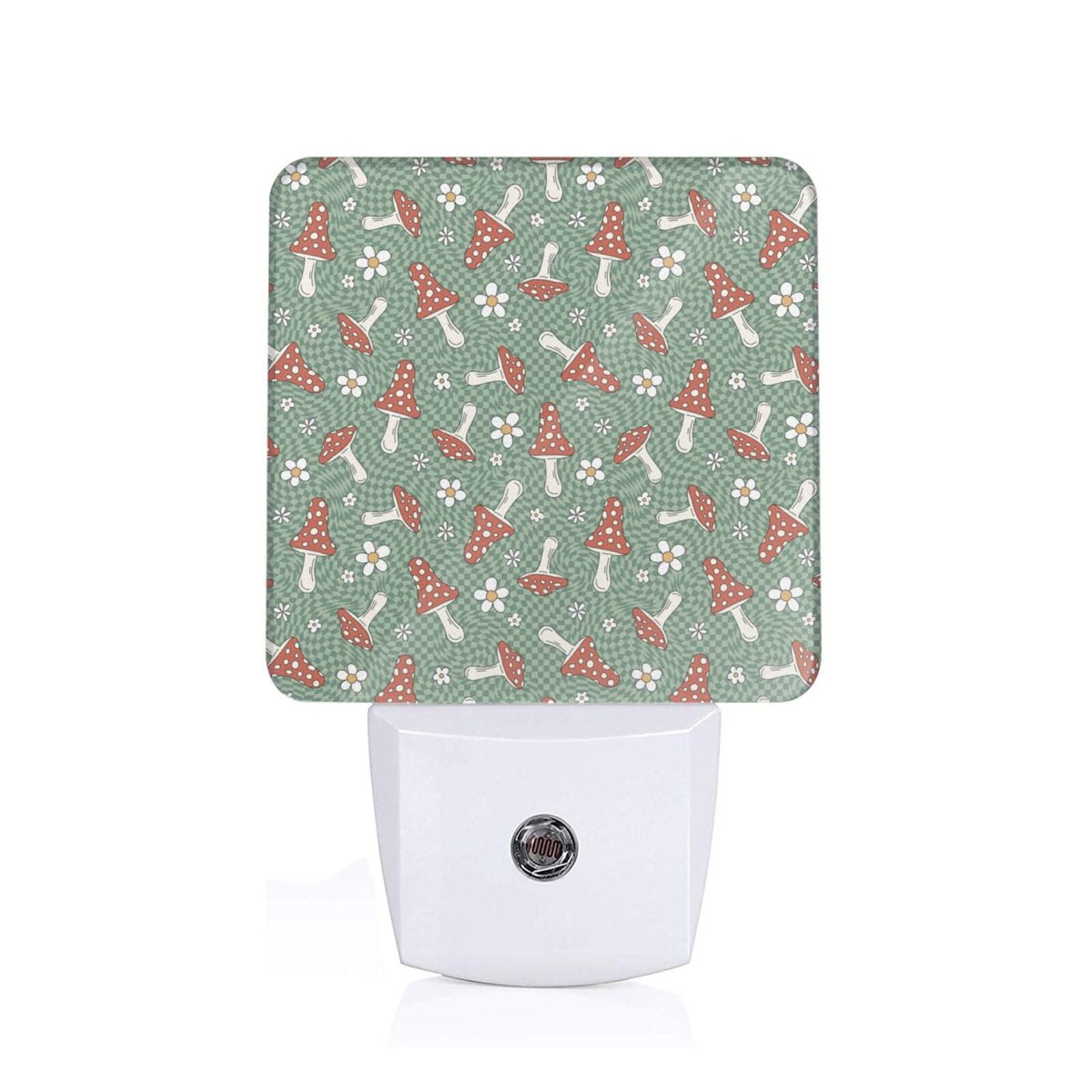 Xecao Retro Hippie Groovy Mushroom for Night Light - a Wall-mounted LED ...