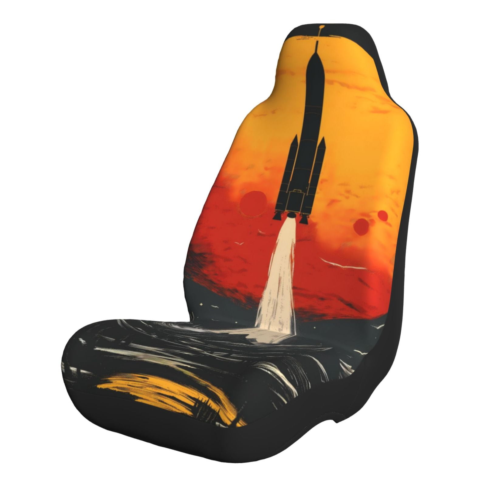 Xecao Retro Space Rocket Launch for Automotive Seat Covers for Cars ...