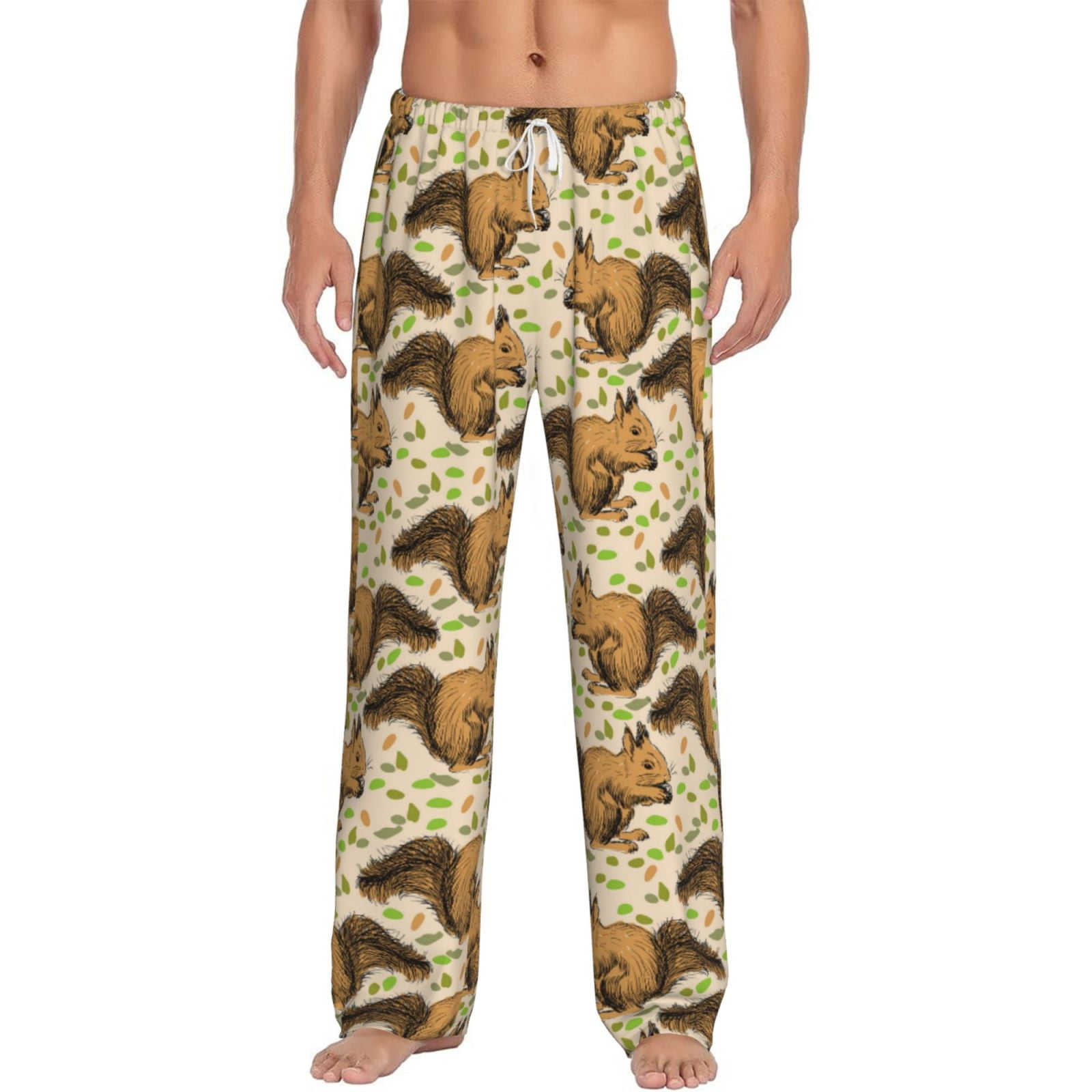 Xecao Retro Squirrel Men's Straight Lounge Pajama Pants: The Ultimate ...
