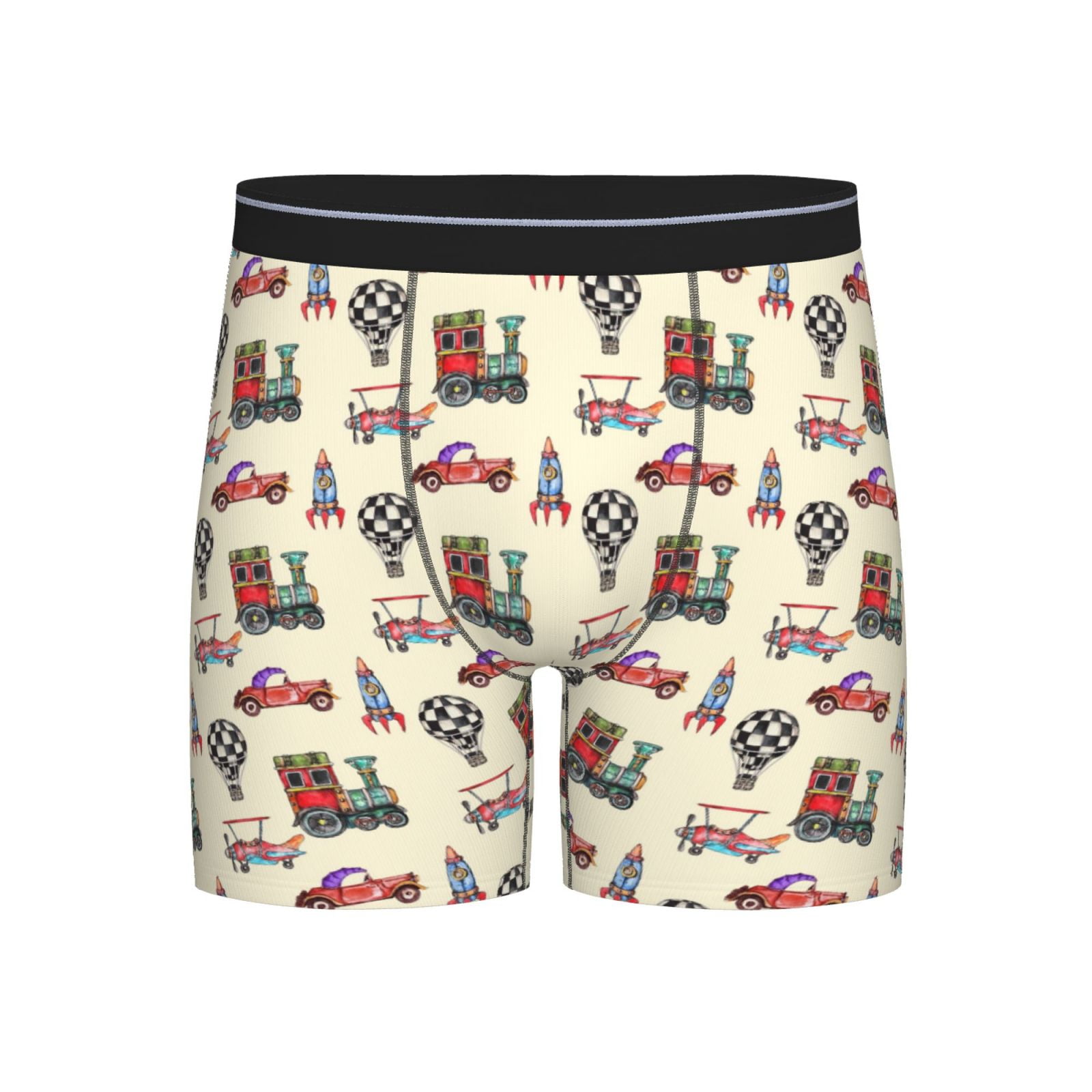 Xecao Retro Steampunk Vehicle1 Print Boxer Briefs for Men's Stretch ...
