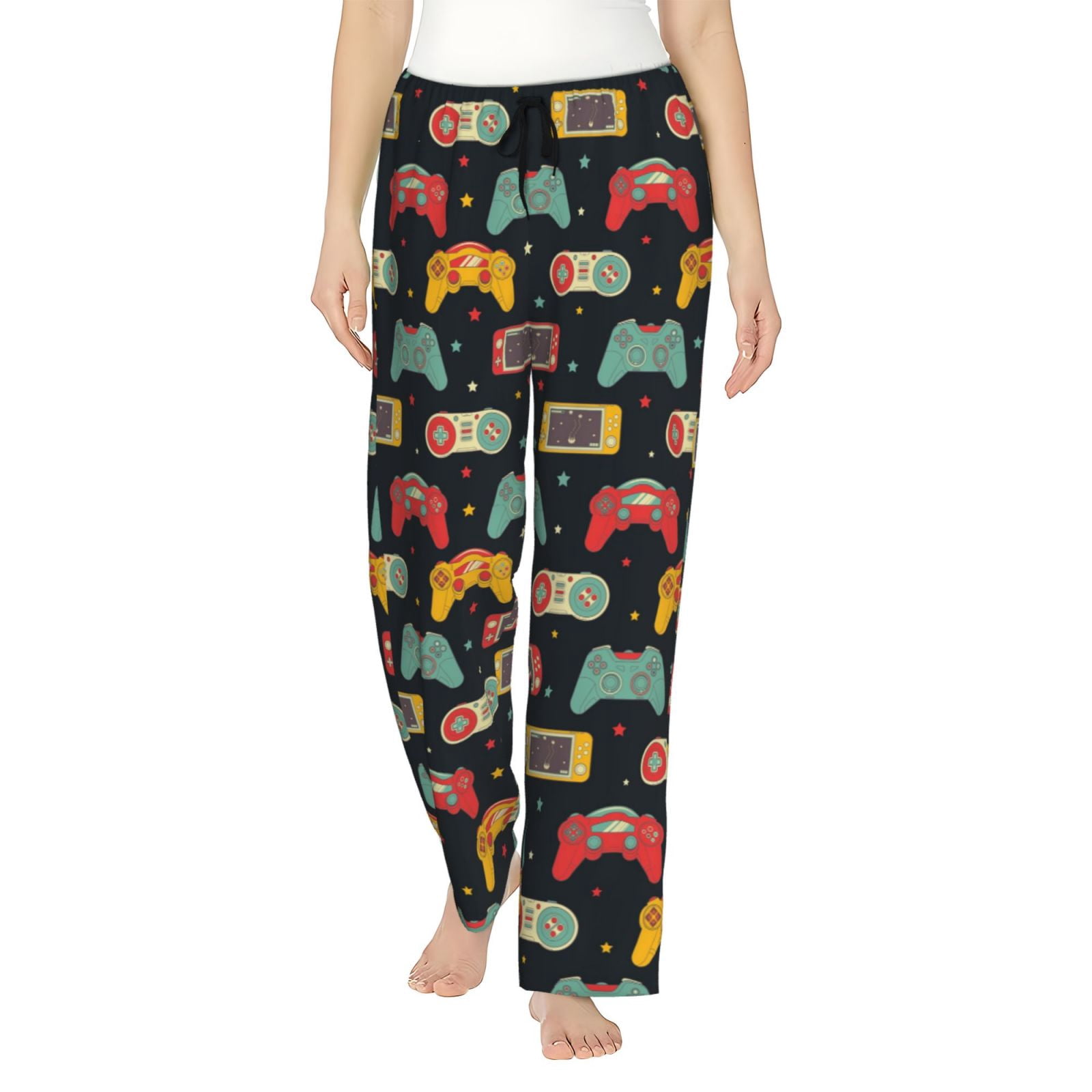 Xecao Retro Video Game Women's Straight Lounge Pajama Pants: The ...