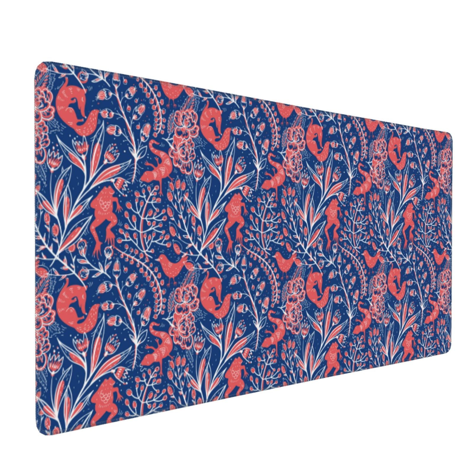 Xecao Retro plants forest animals Print Large Mouse Pad, 16x35.5in ...