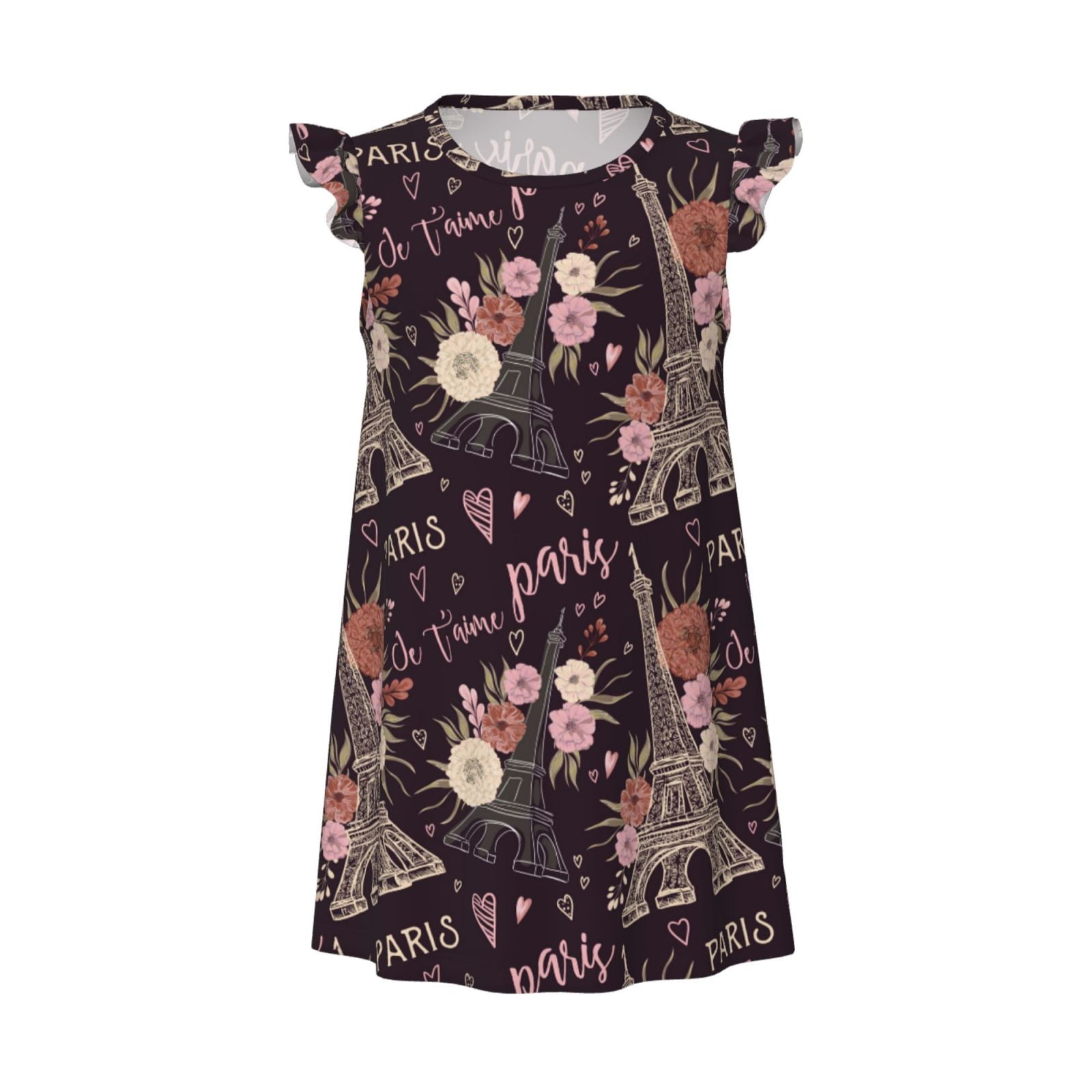 Xecao Romantic Paris Nightgowns for Girls: Elegant Princess Pajama Dresses for Sweet Dreams ...