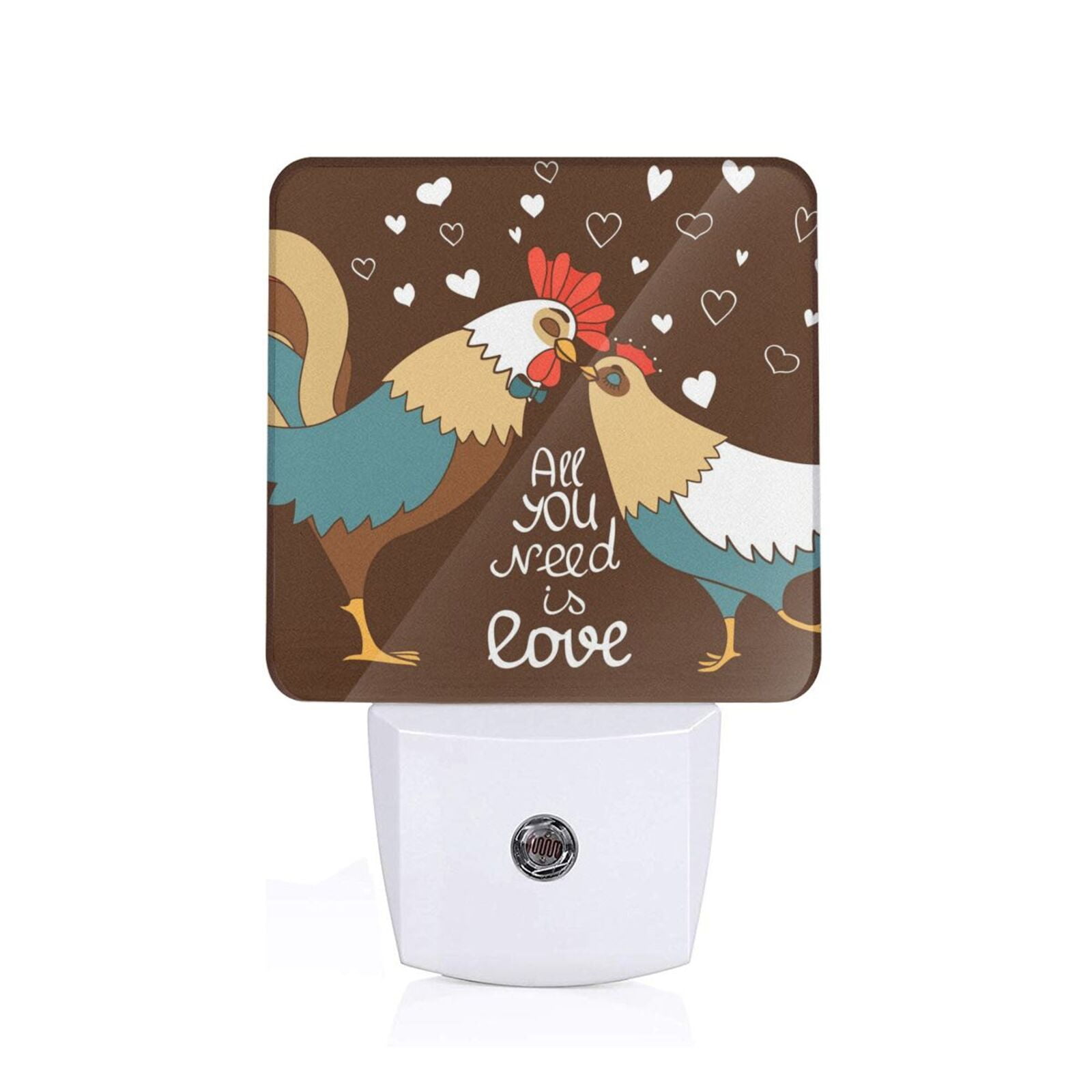 Xecao Rooster And Chicken for Night Light - a Wall-mounted LED Fixture ...