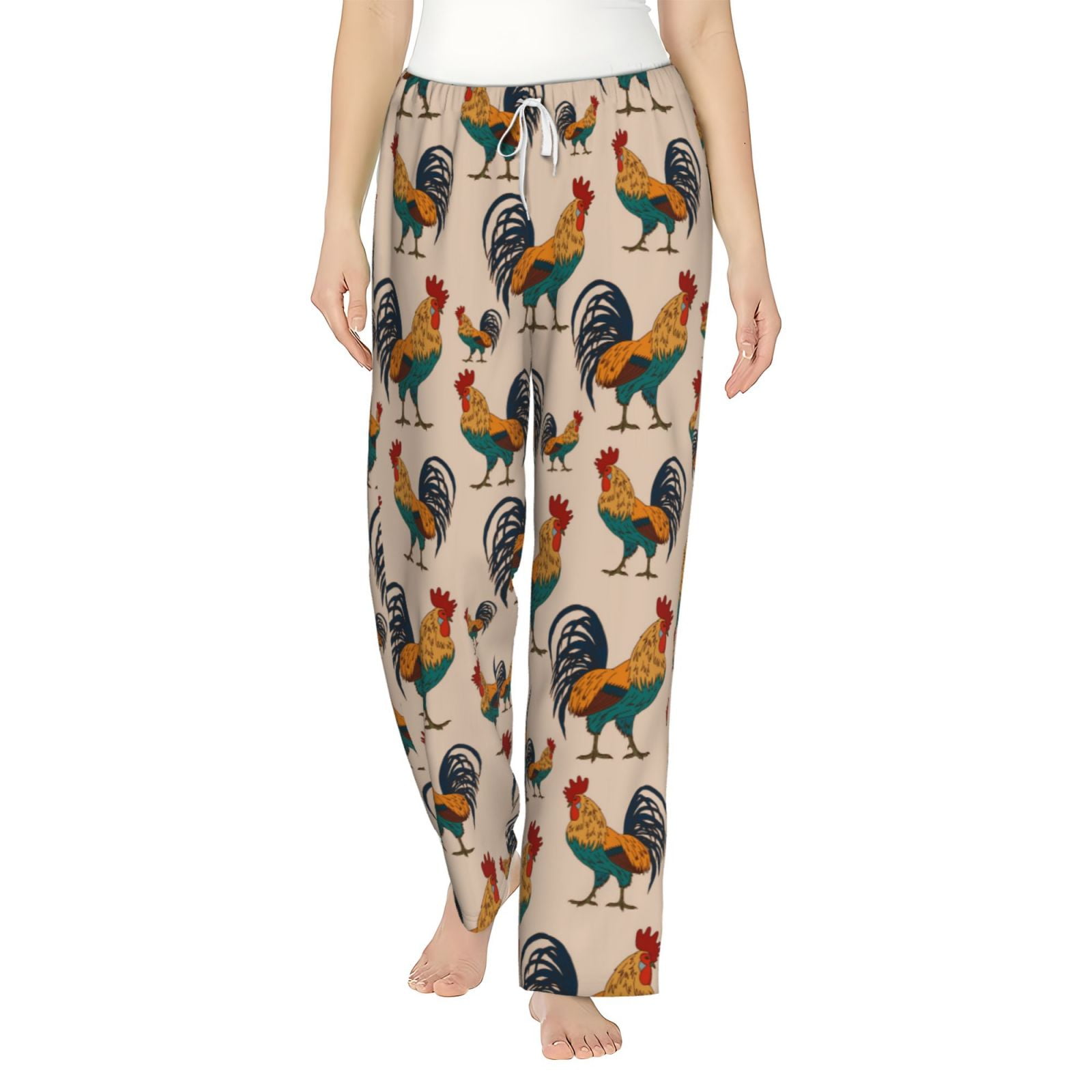 Xecao Rooster Women's Straight Lounge Pajama Pants: The Epitome of Relaxed Sleepwear - Walmart.com