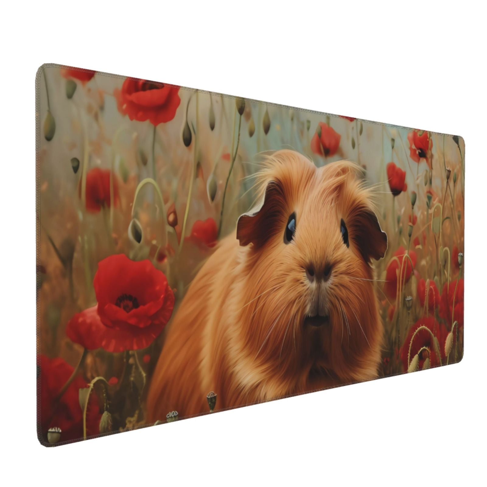 Xecao Rose Cute Guinea Pig Print Large Mouse Pad, 16x35.5in Mousepad ...