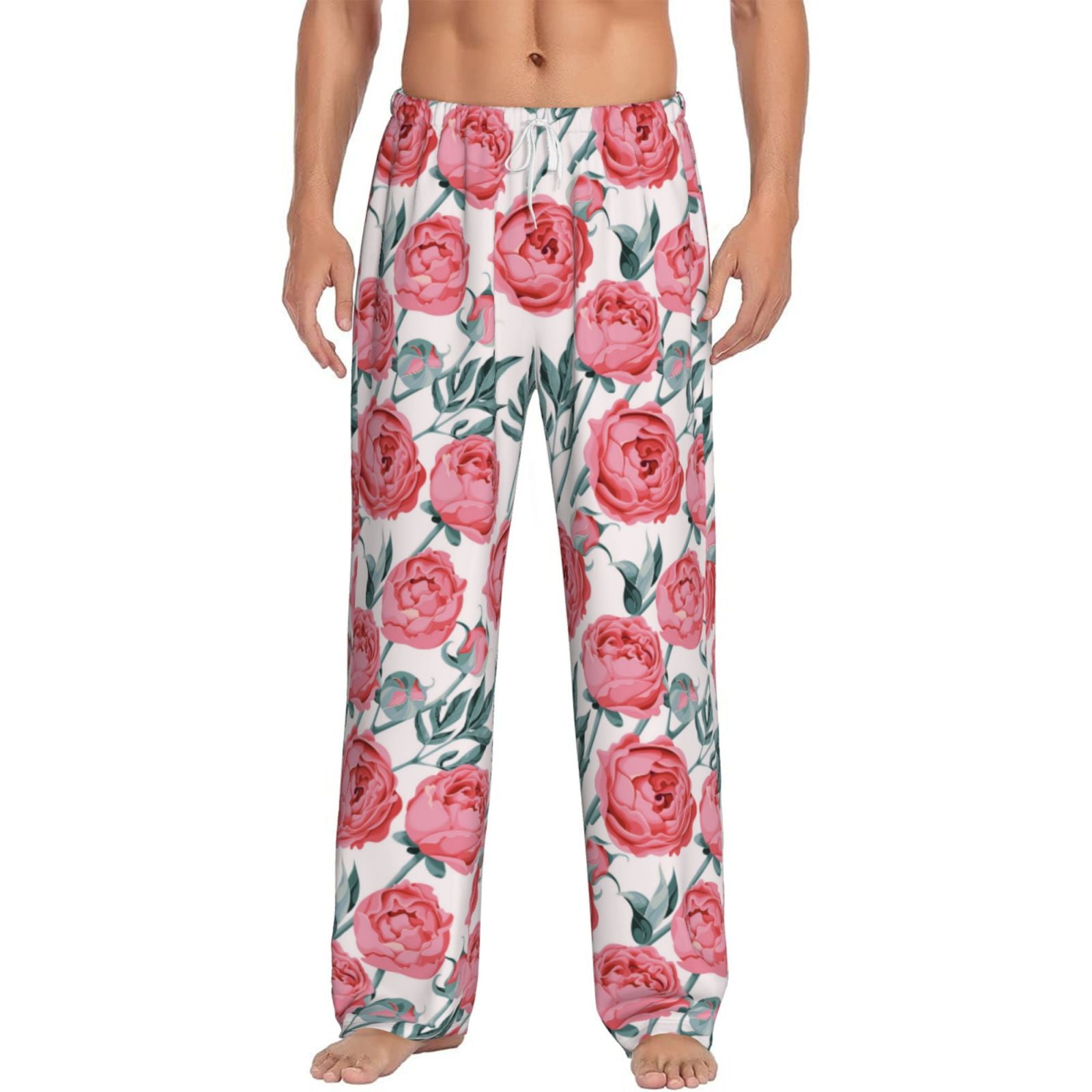 Xecao Rose Flowers Men's Straight Lounge Pajama Pants: The Ultimate in ...