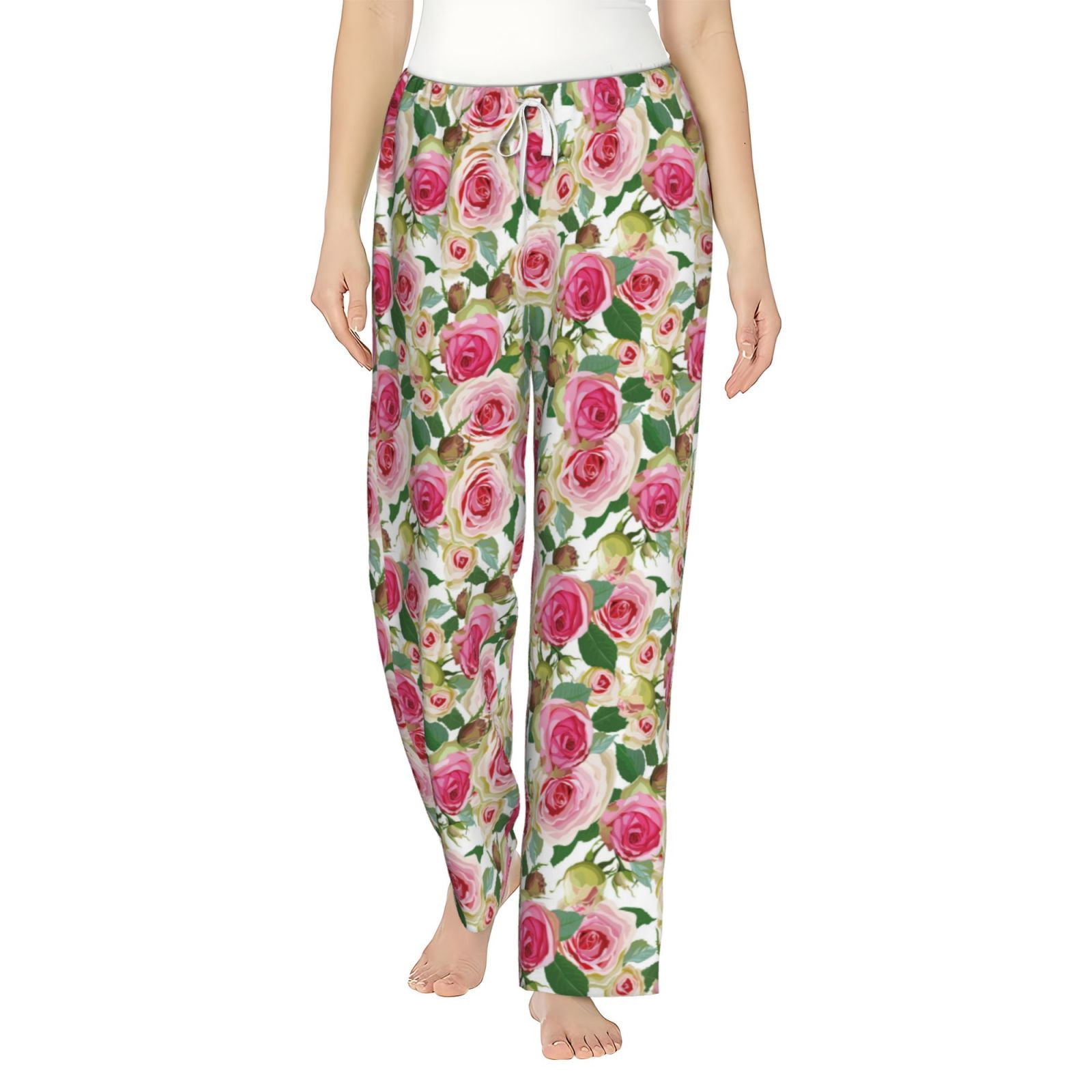 Xecao Rose Flowers Women's Straight Lounge Pajama Pants: The Epitome of ...