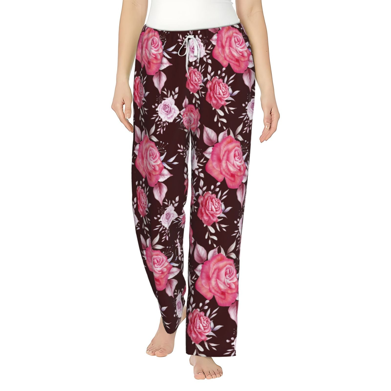 Xecao Rose Flowers Women's Straight Lounge Pajama Pants: The Epitome of ...