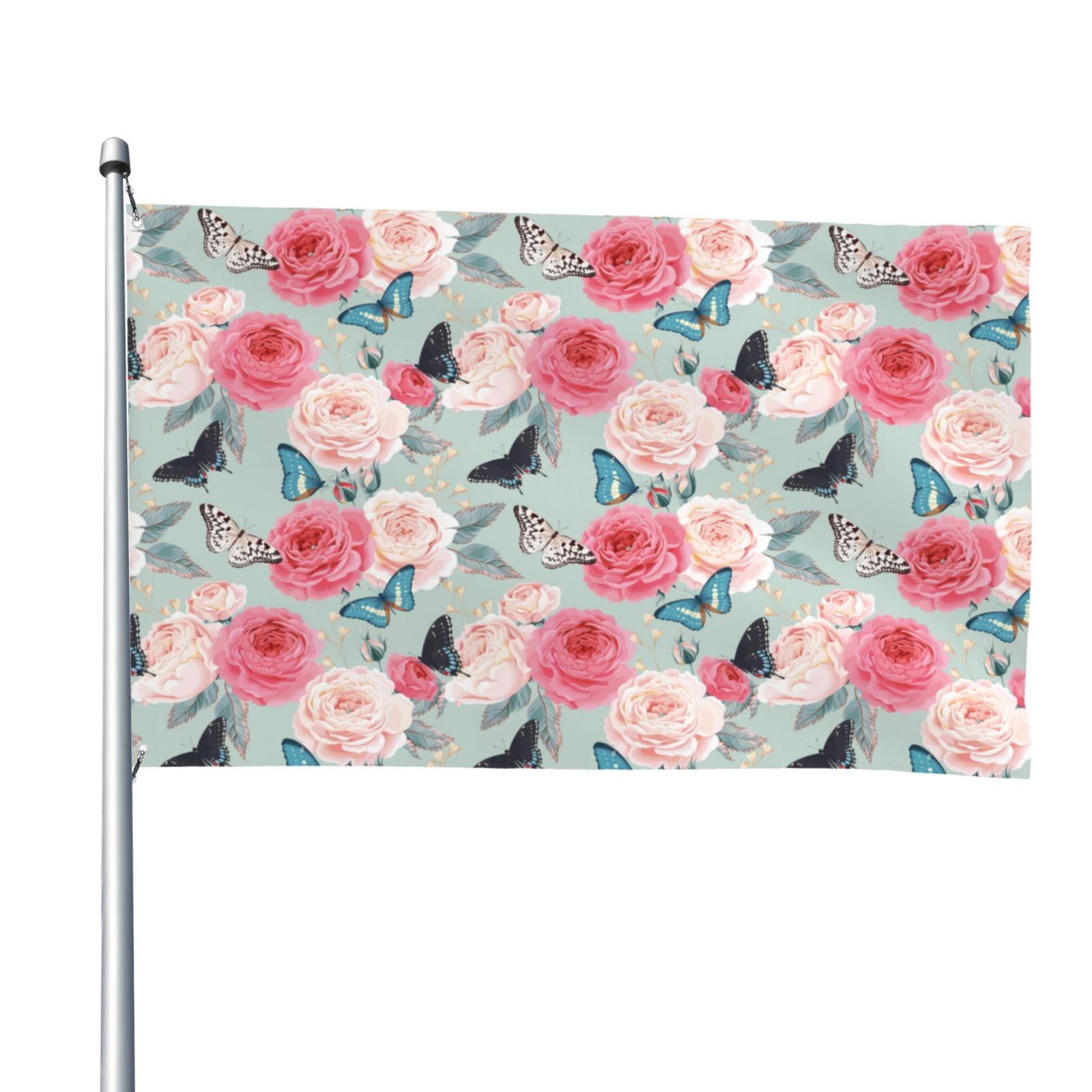 Xecao Roses and Butterflies for Longest Lasting Flag, Made From ...