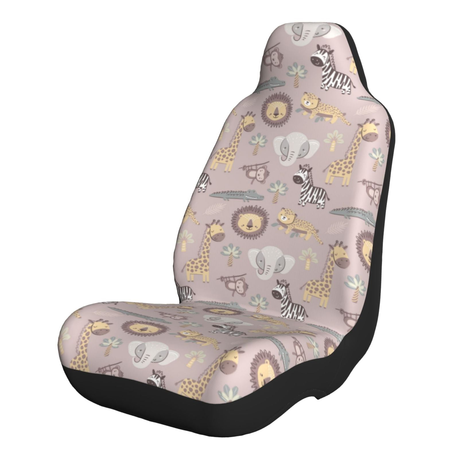 Xecao Safari Animals for Automotive Seat Covers for Cars Trucks and SUVs – Gray Car Seat Covers ...