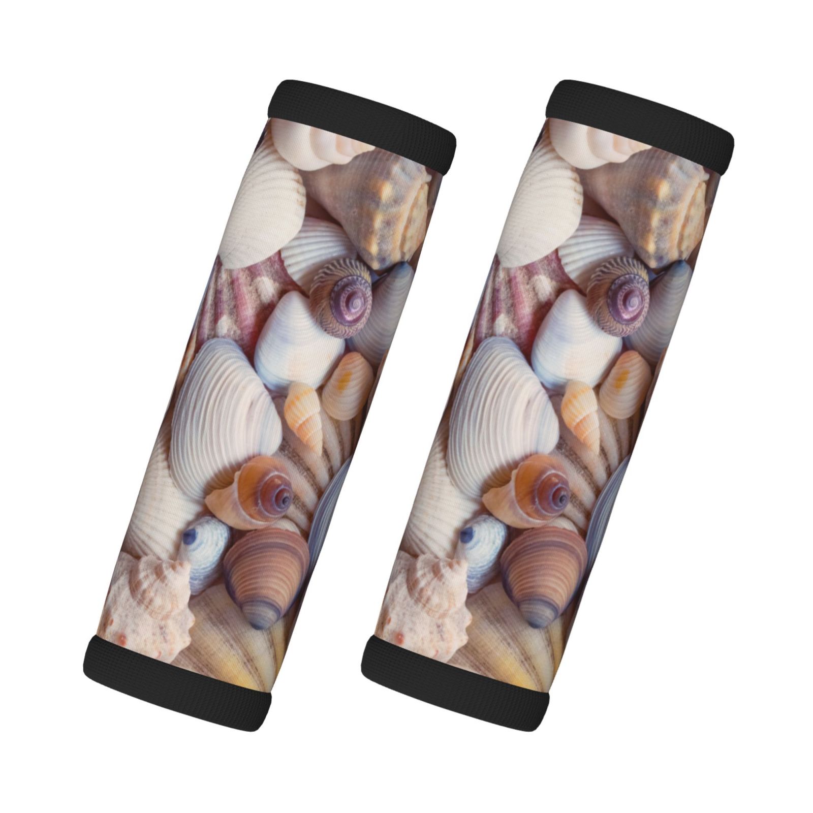 Xecao Sea Shells Print 2 Pack Luggage Handles Wrap Grips Identifiers ...