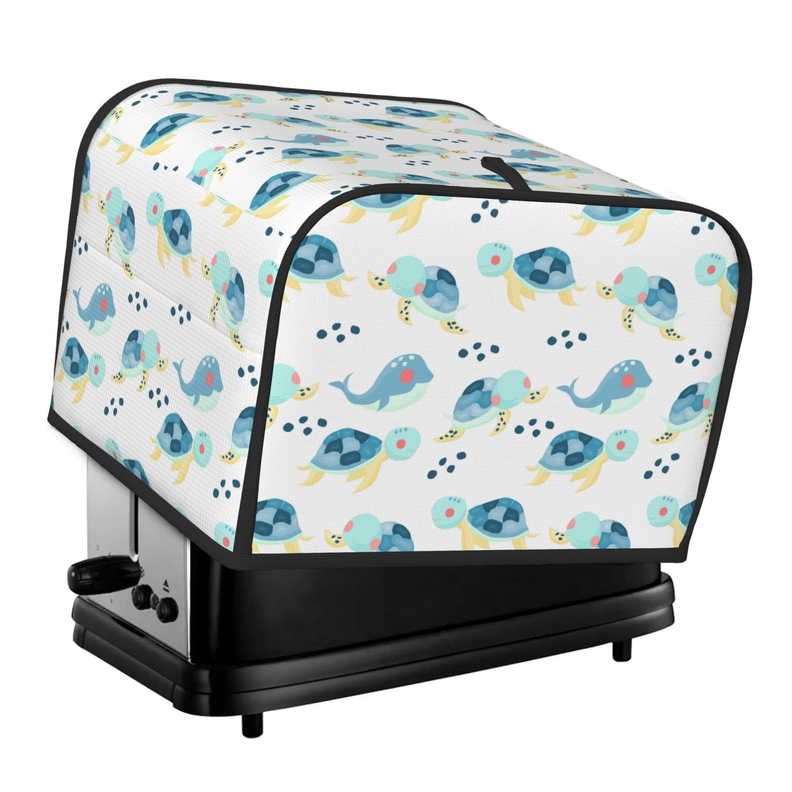 Xecao Sea Turtle Print 4 Slice Toaster Cover with Pockets, Small ...