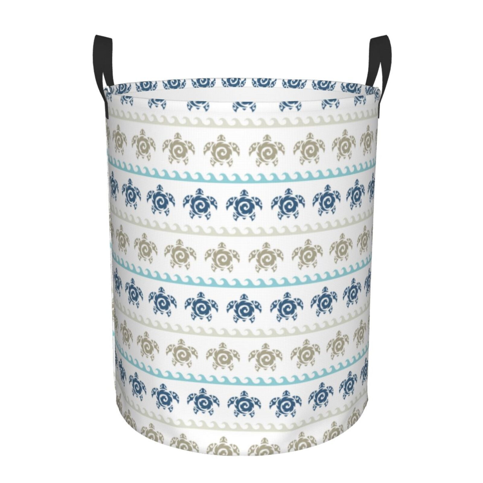 Xecao Sea Turtle Print Laundry Hamper Basket,designed for Blanket ...